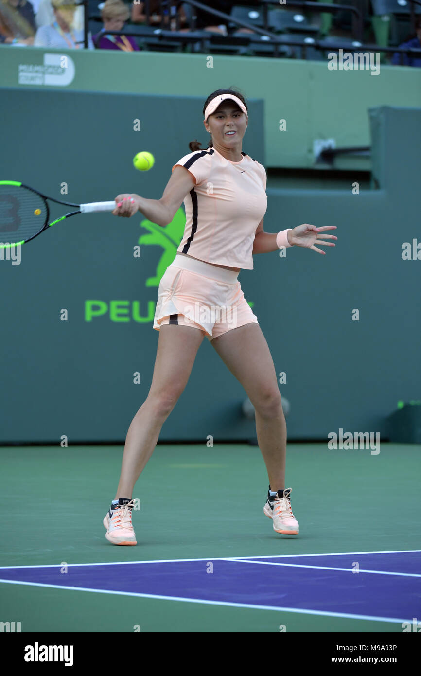 KEY BISCAYNE, FL - MARCH 23: Natalia Vikhlyantseva on day 5 of the ...