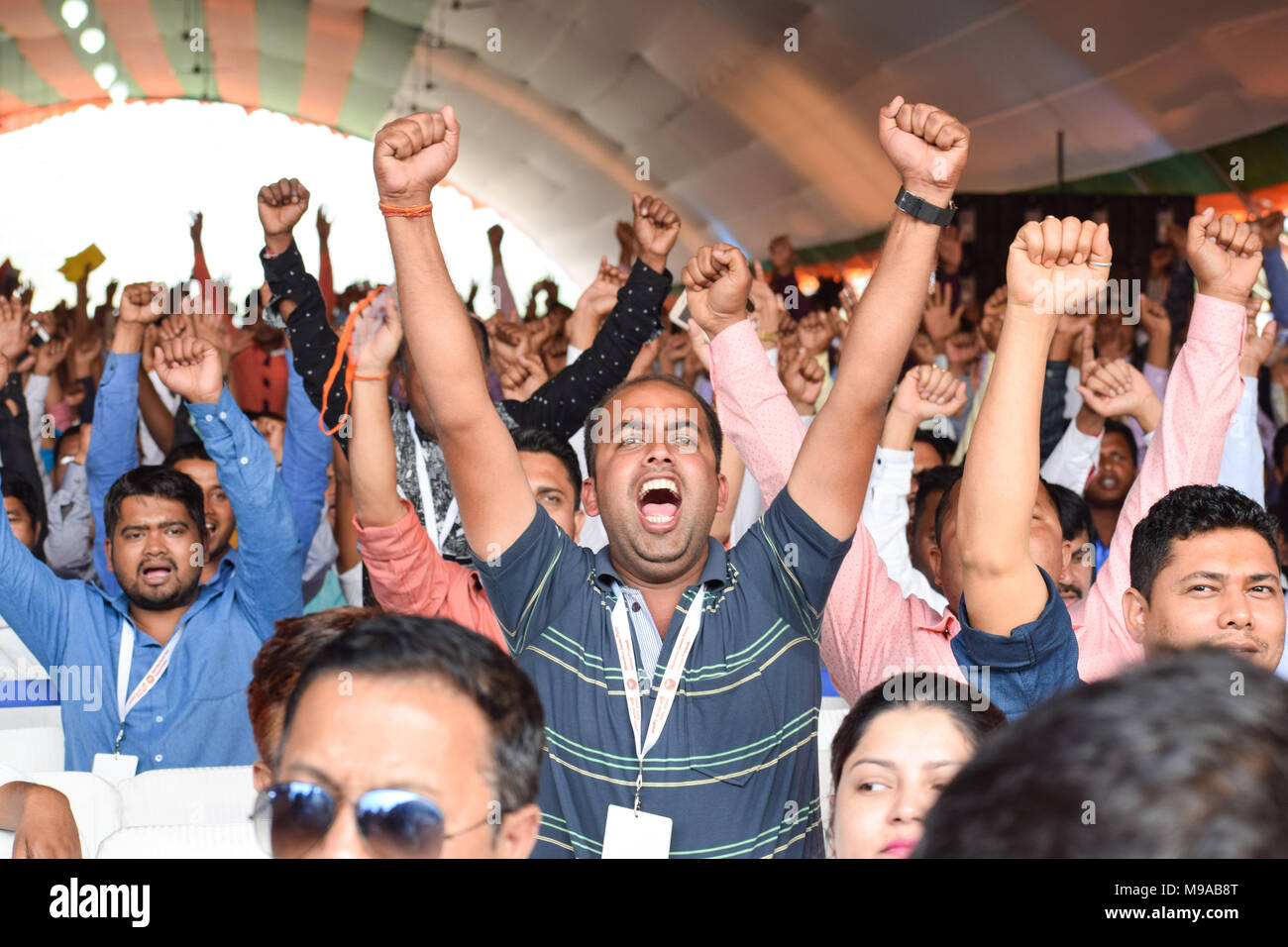 BJP Booth Presidents Convention, Guwahati, Assam, India. 24th March ...