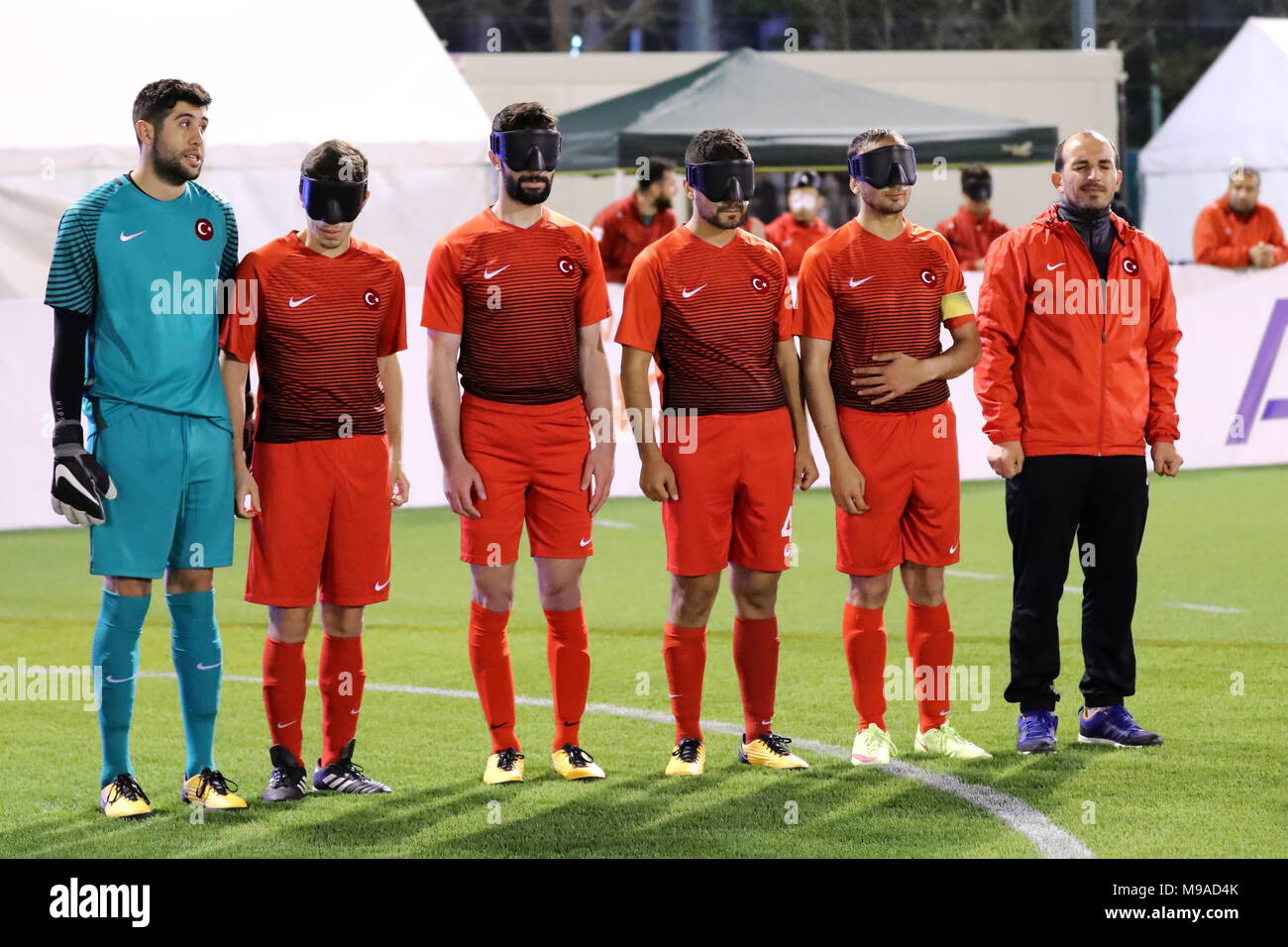 Turkey team group line-up (TUR), MARCH 23, 2018 Football 5-a-side ...