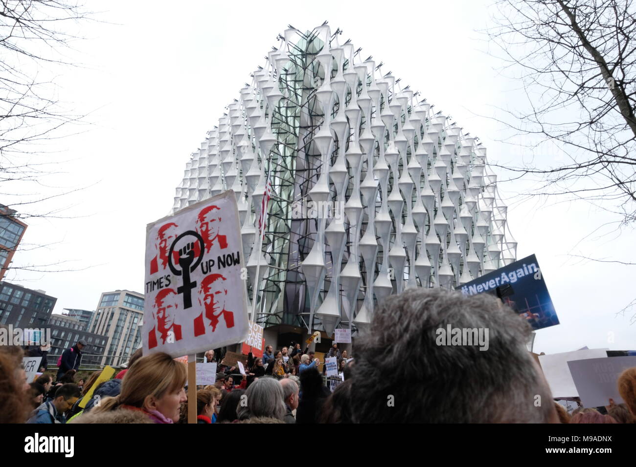 London, UK. 24th march, 2018. Rally outside the US Embassy in London on ...