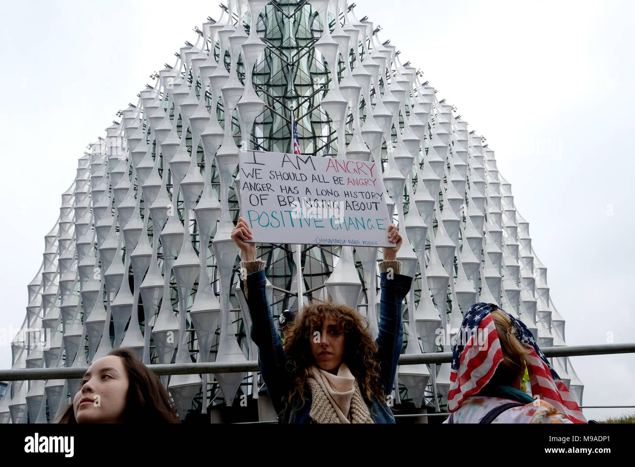London, UK. 24th march, 2018. Rally outside the US Embassy in London on ...