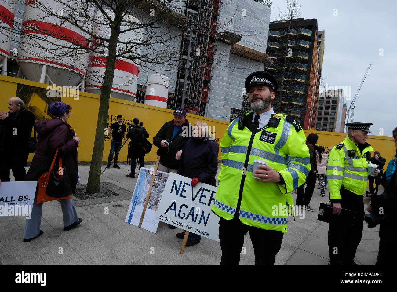 London, UK. 24th march, 2018. Rally outside the US Embassy in London on ...