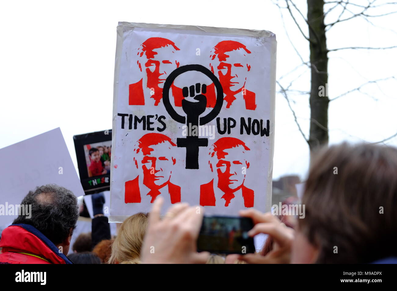 London, UK. 24th march, 2018. Rally outside the US Embassy in London on ...