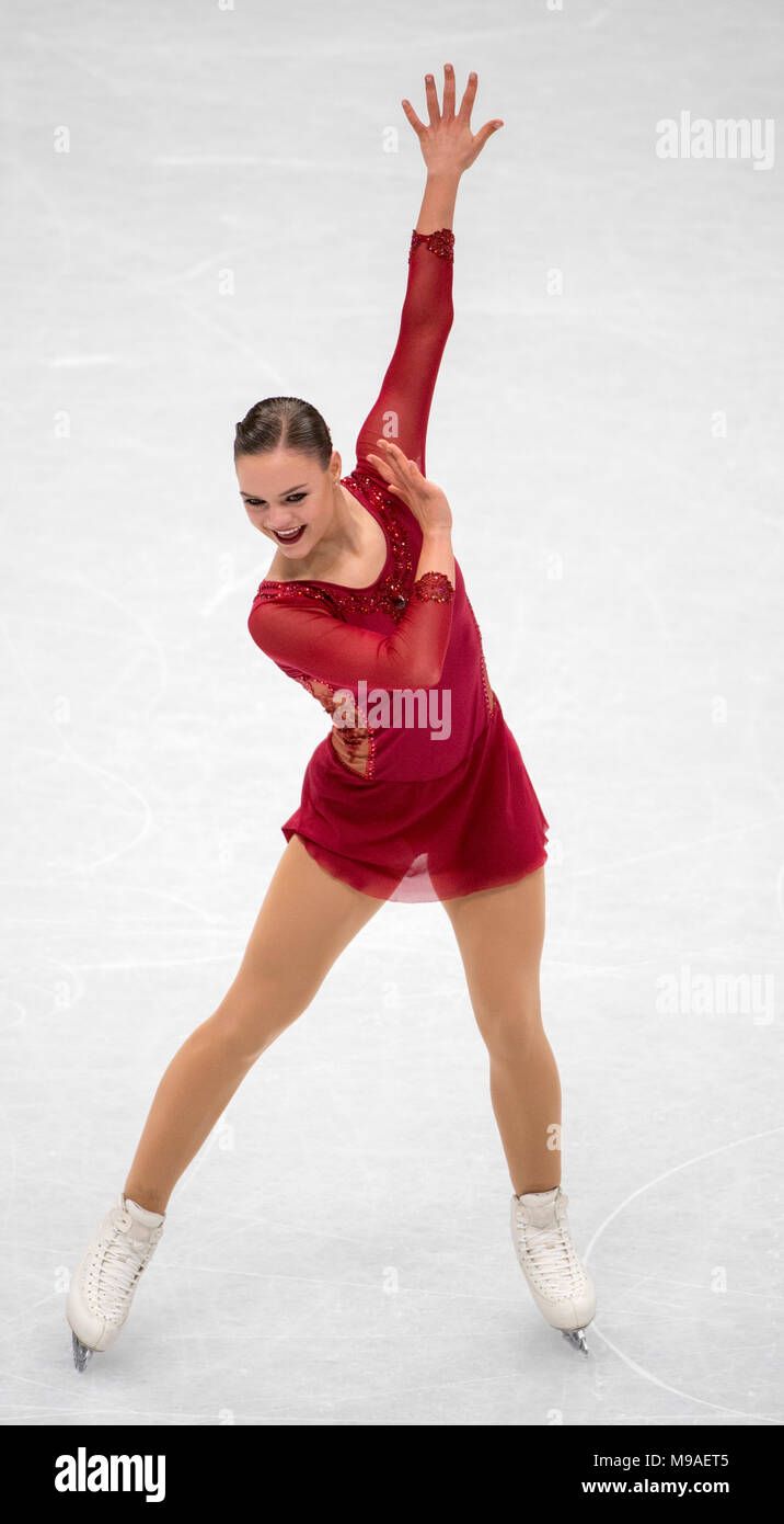 Loena HENDRICKX (BEL) during the ISU World Figure Skating Championships ...