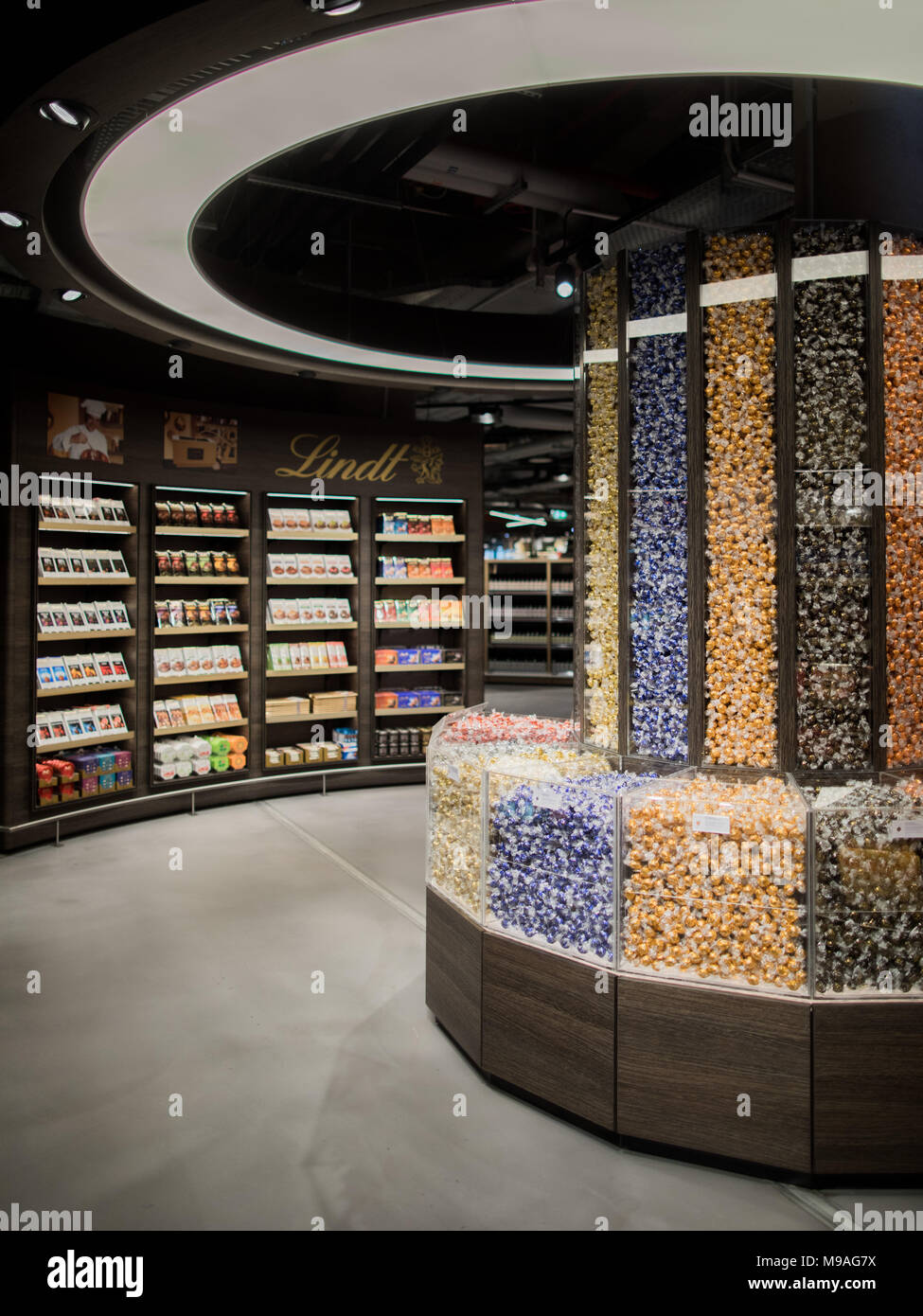 21 March 2018, Germany, Duesseldorf: A view of the chocolate section of ...