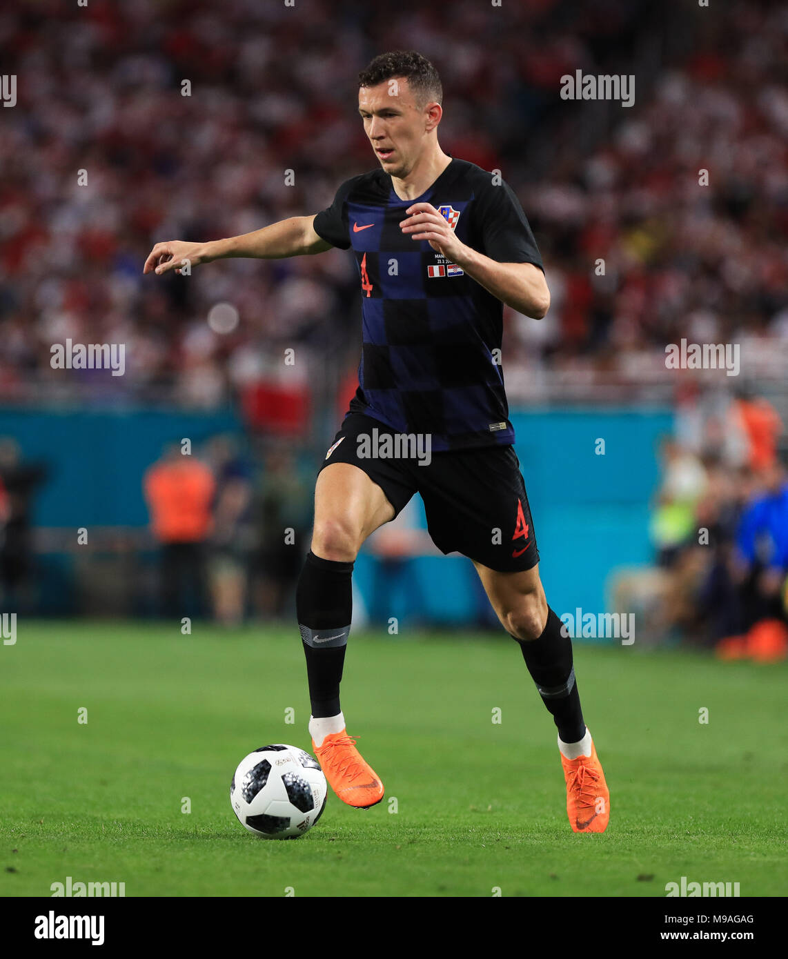 Miami Gardens, Florida, USA. 23rd Mar, 2018. Croatia midfielder Ivan ...