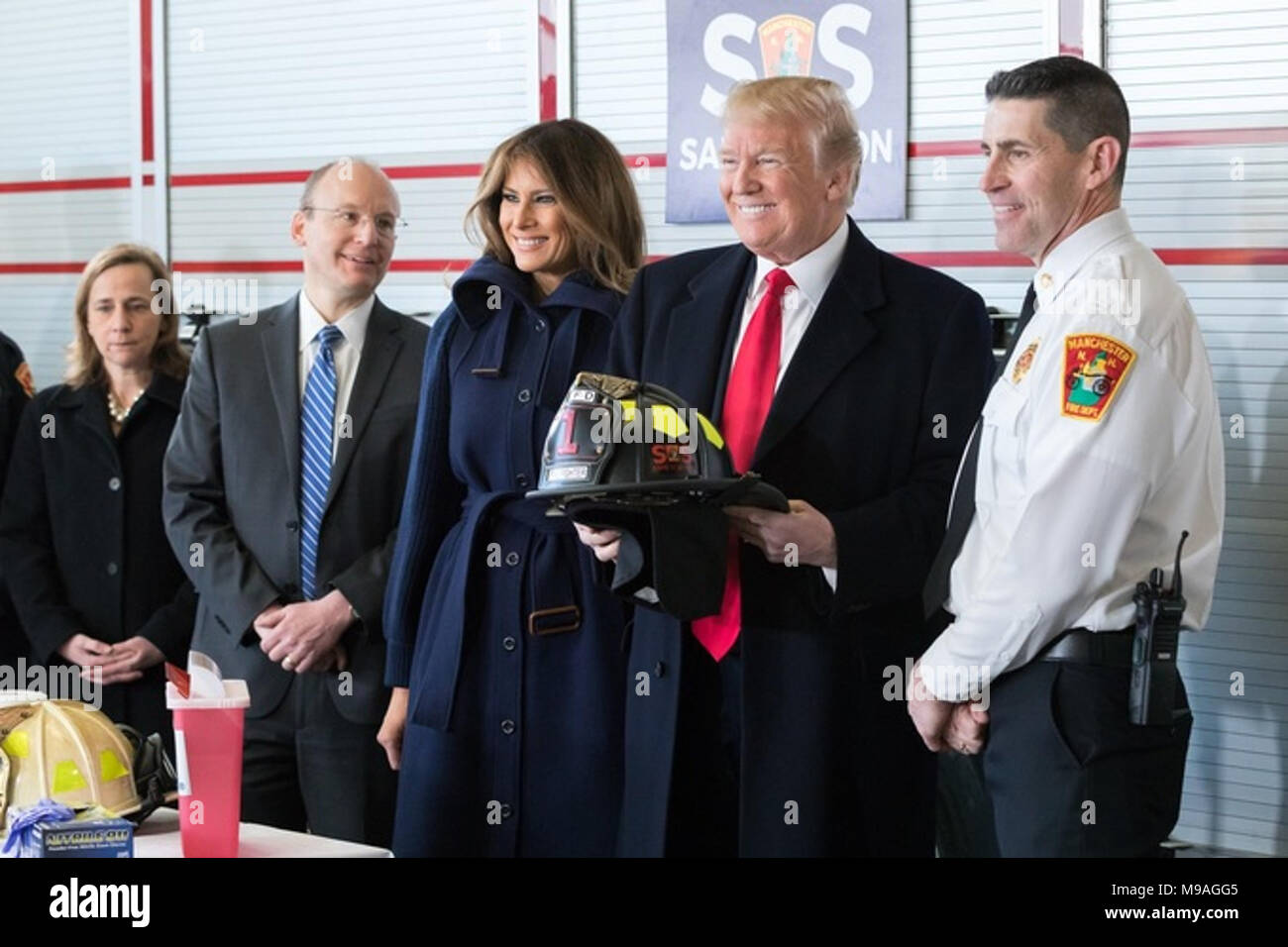WASHINGTON, DC - WEEK OF MARCH 19, 2018: President Donald J. Trump and ...