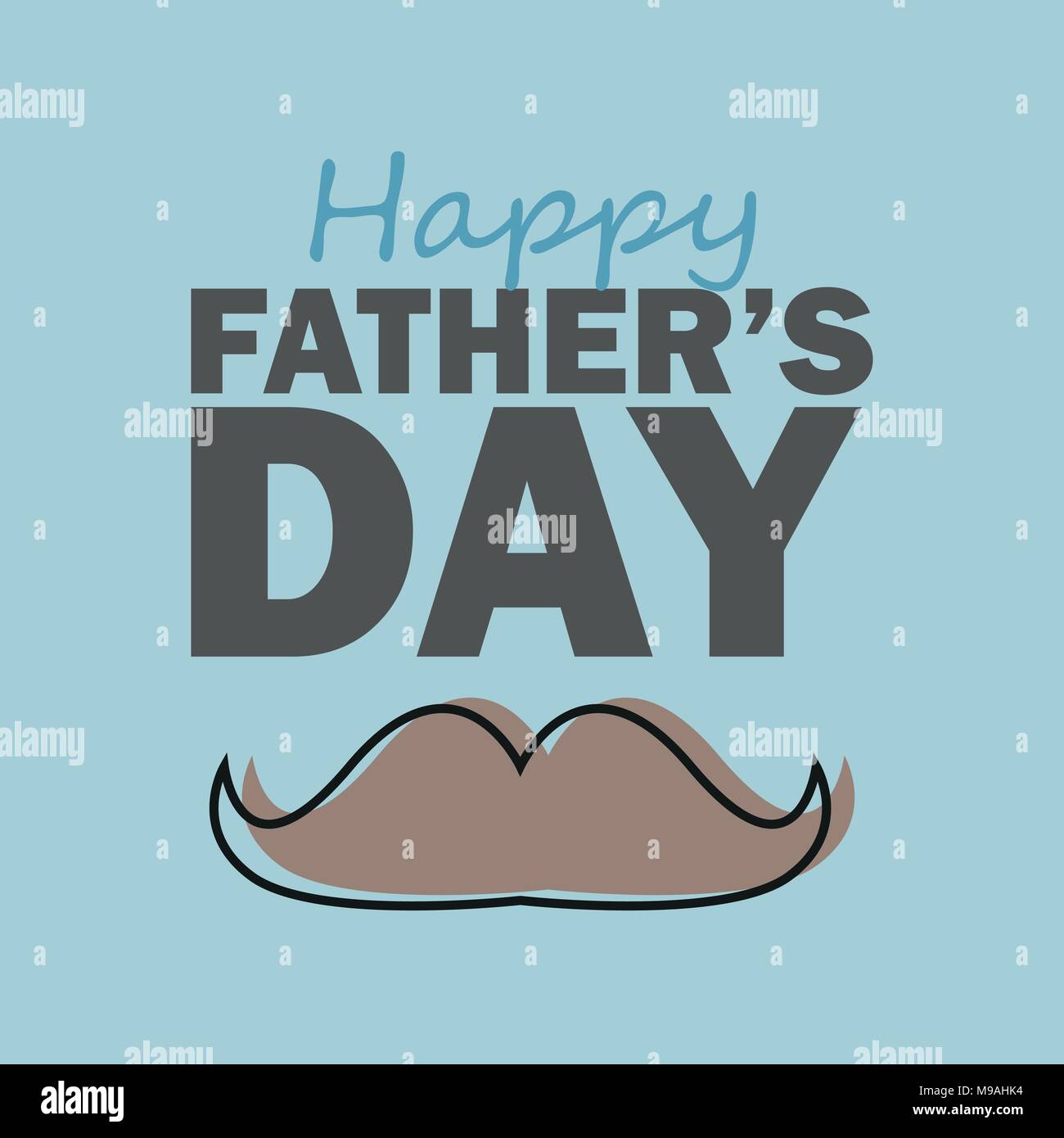 Fathers day design over blue background, vector illustration Stock ...