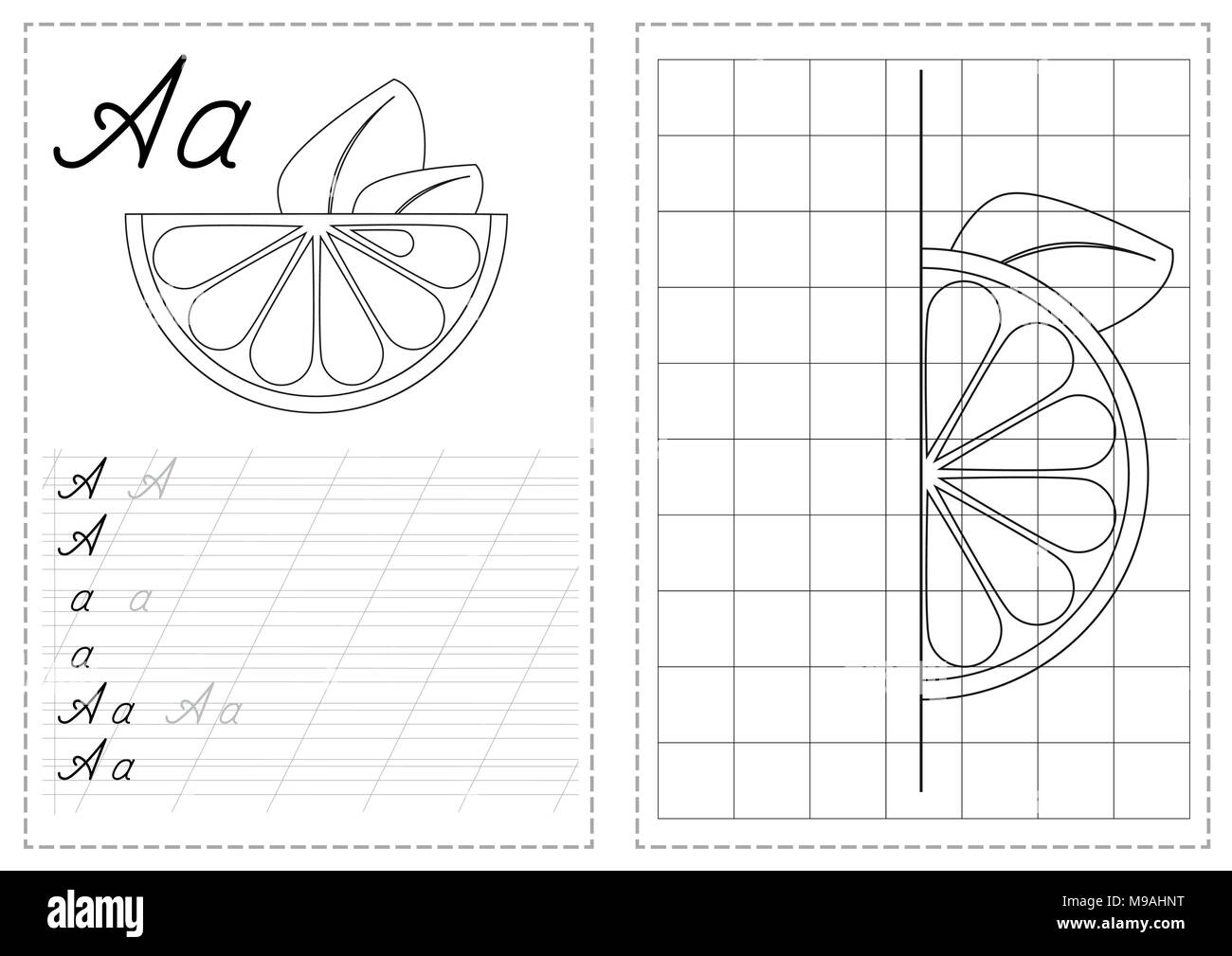 Alphabet letters tracing worksheet with russian alphabet letters ...