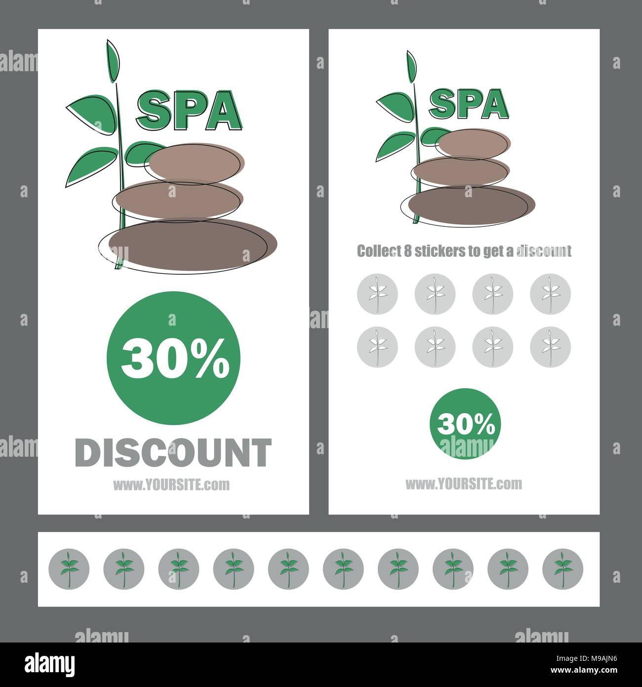 Gift Voucher template for Spa, Hotel Resort, Vector illustration Stock ...