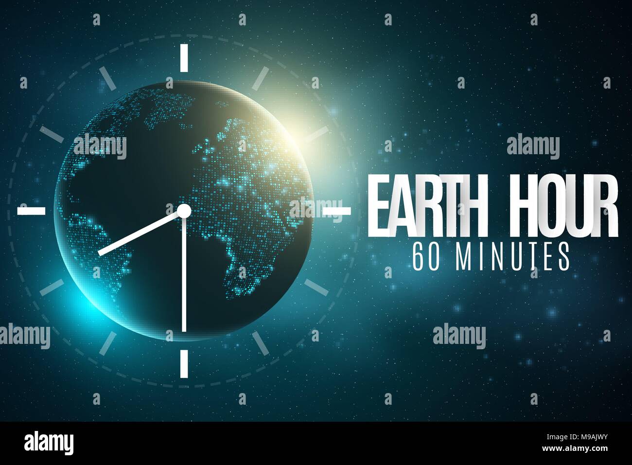 Earth without atmosphere Stock Vector Images - Alamy