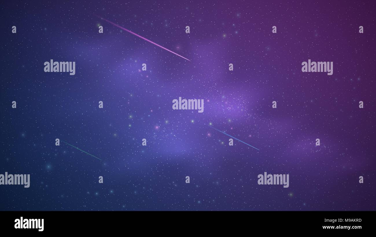 Night sky wallpaper magic Stock Vector Images - Alamy