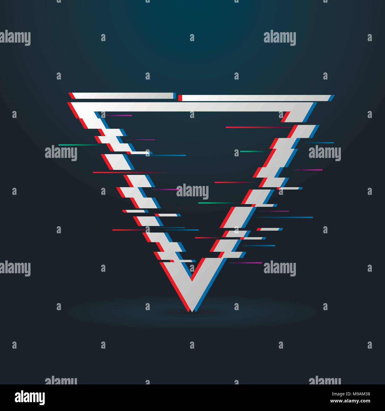 Retro glitch signal tv screen Stock Vector Images - Alamy