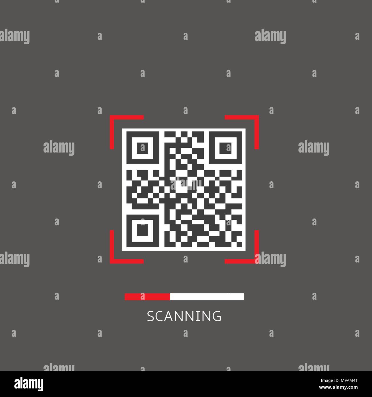 QR code scanning Stock Vector Image & Art - Alamy