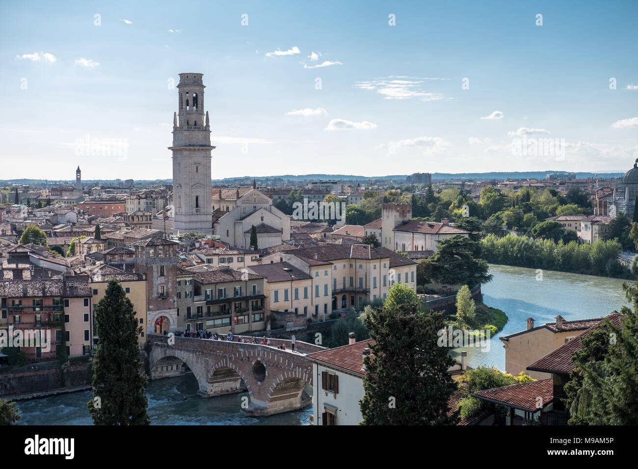 Aerial of verona old town hi-res stock photography and images - Alamy