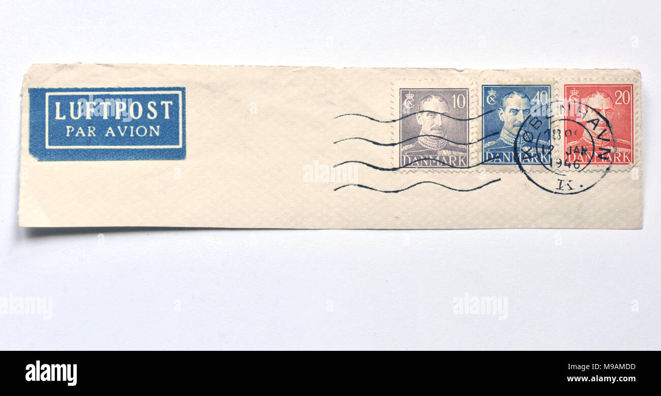 Danish postage stamp denmark hi-res stock photography and images - Alamy