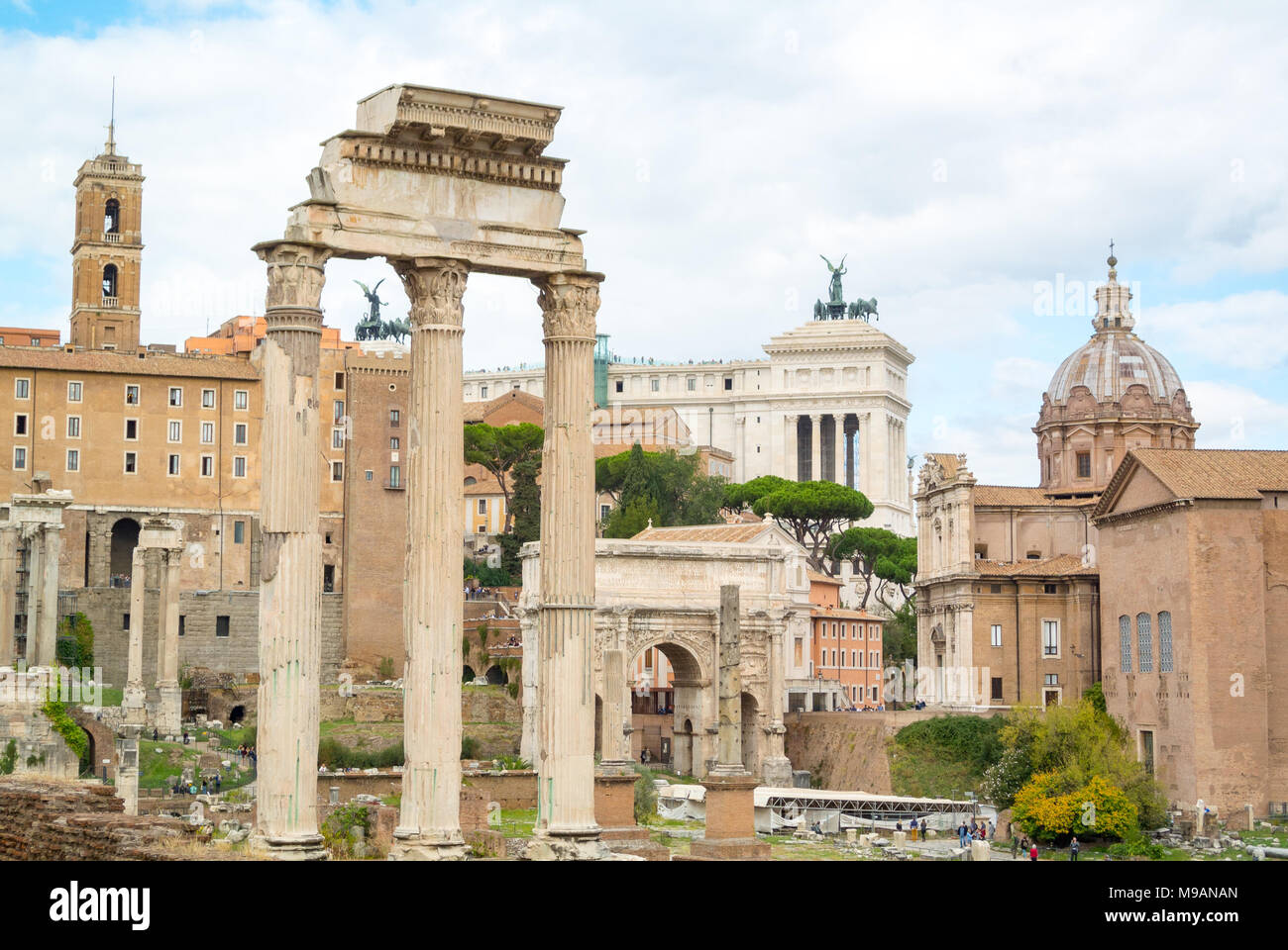 The Roman Forum (Foro Romano), rome, italy Stock Photo - Alamy