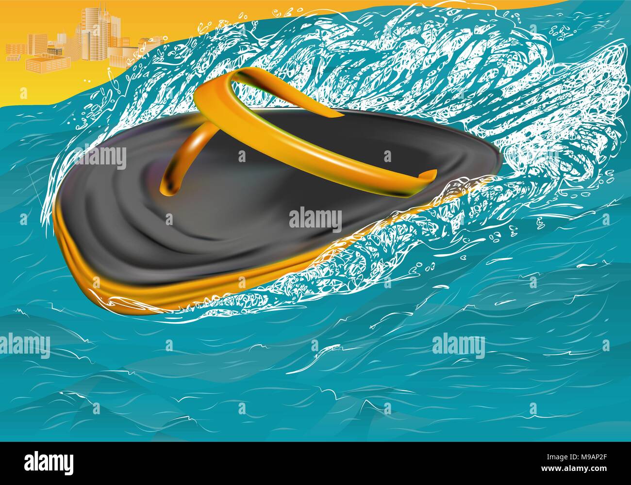 Flip flop boat hi-res stock photography and images - Alamy