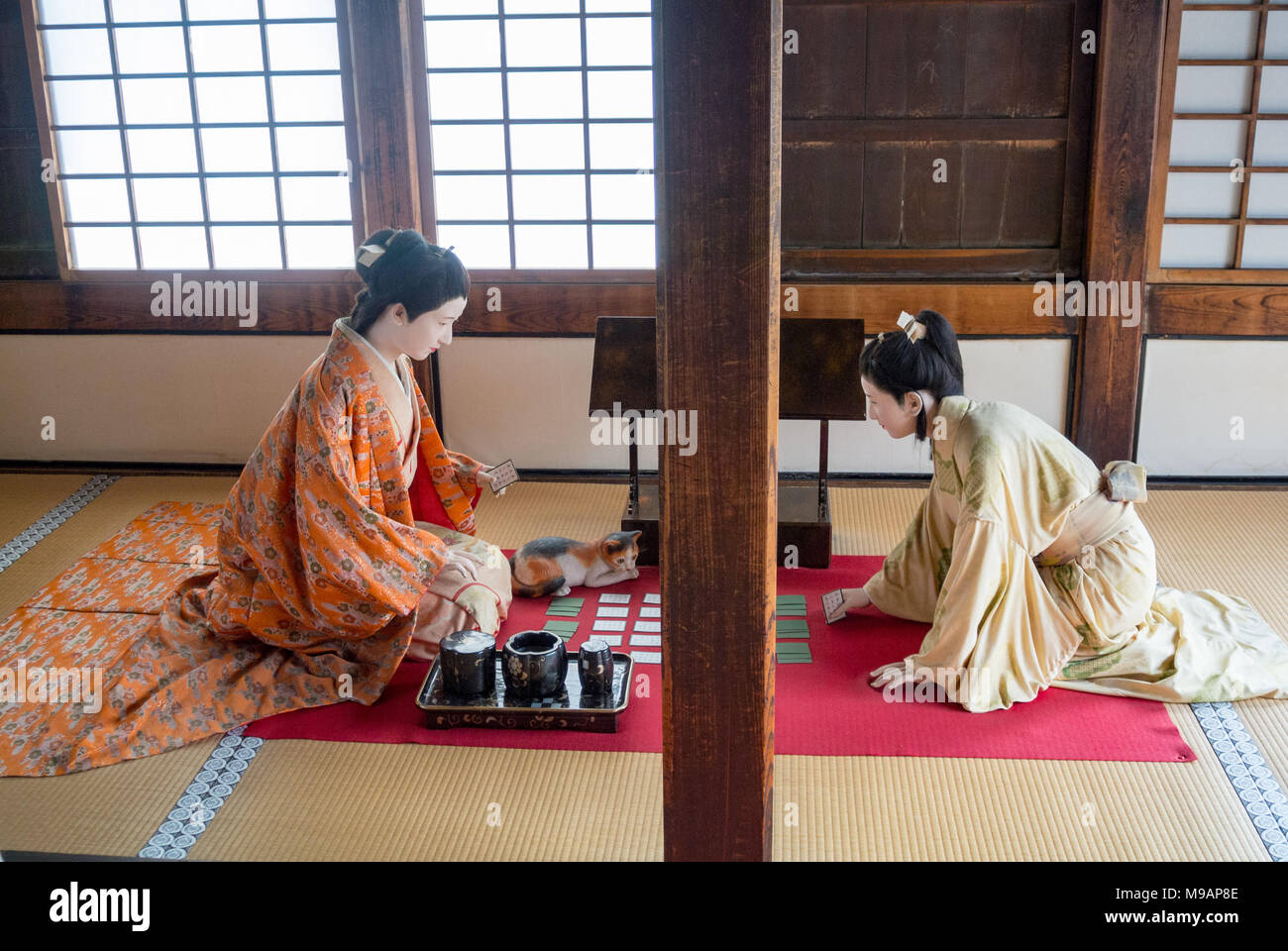 female lay figures in himeji castle, himeji, hyogo prefecture, Japan ...