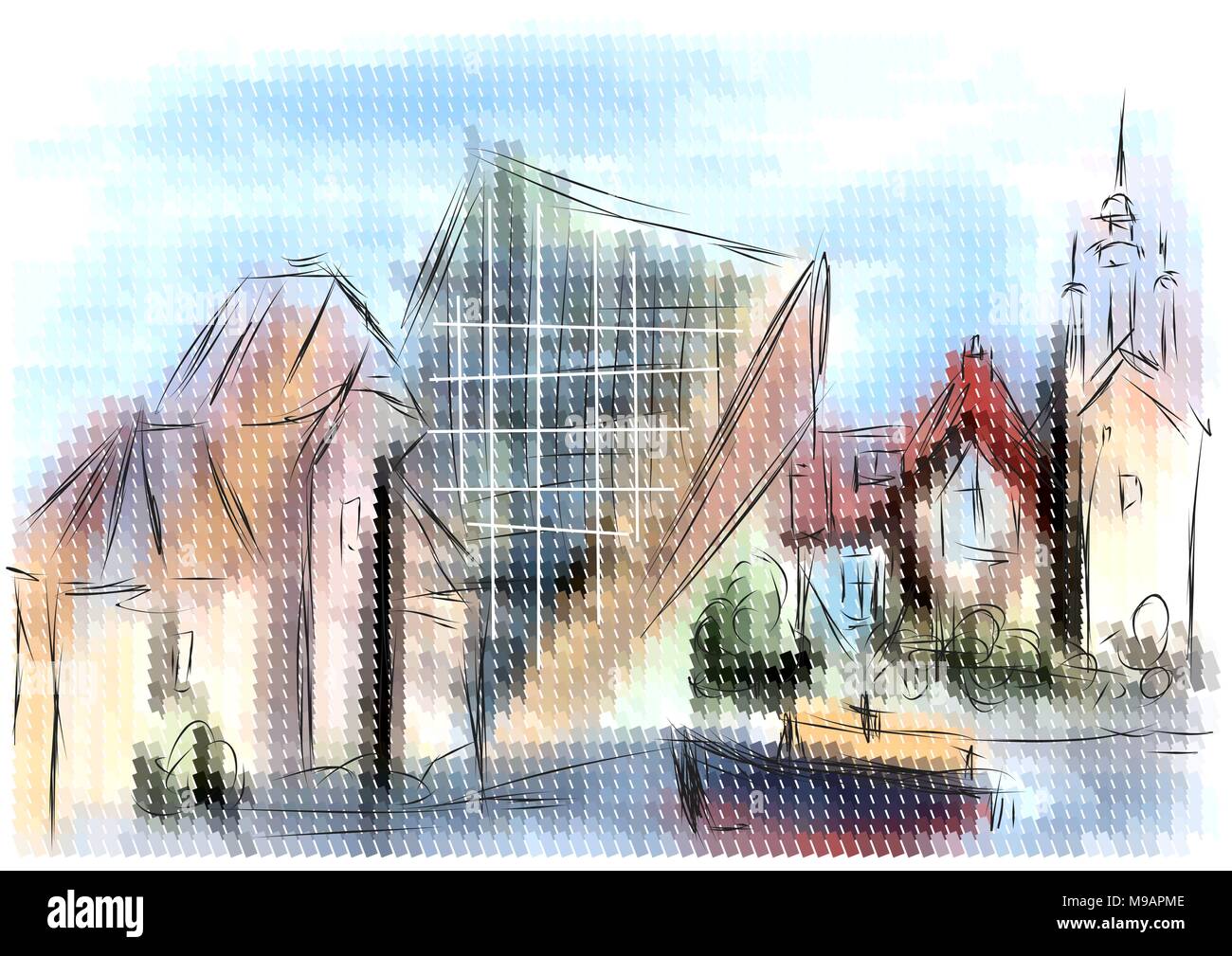 Gdansk monument Stock Vector Images - Alamy