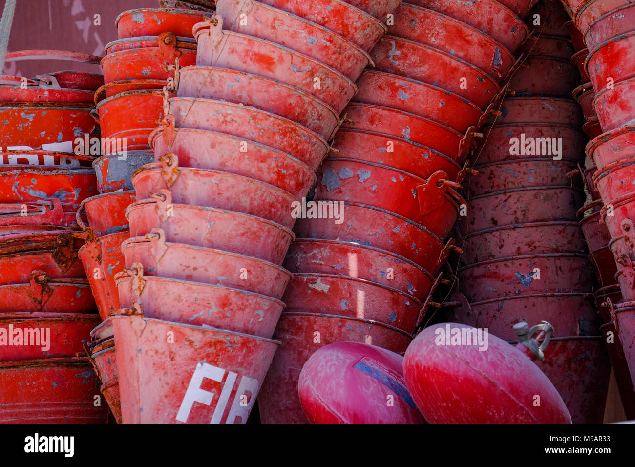 Fire extinguishing buckets hi-res stock photography and images - Alamy