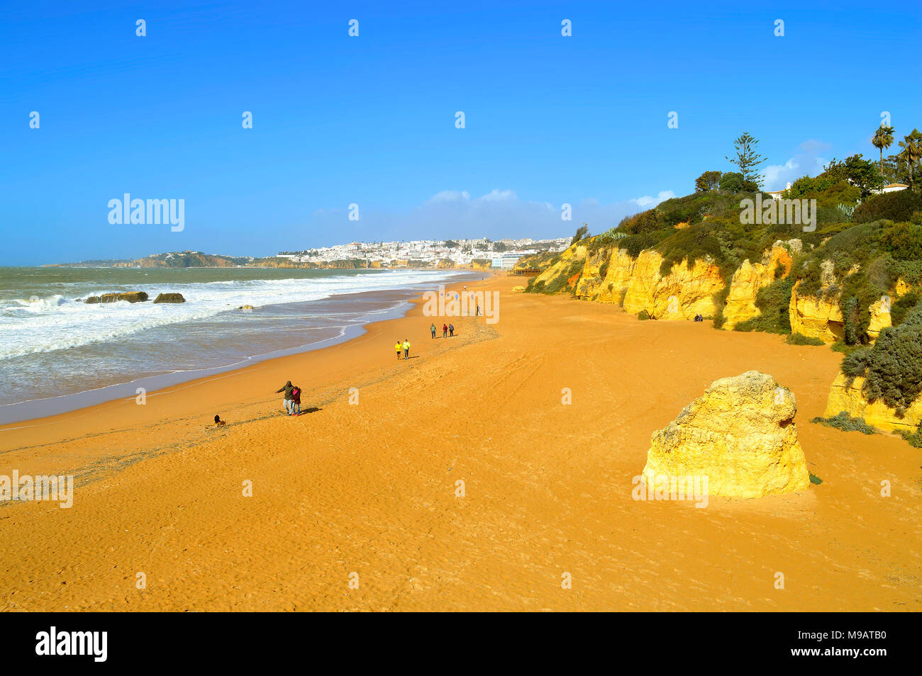 Rock formation in albufeira portugal hi-res stock photography and ...