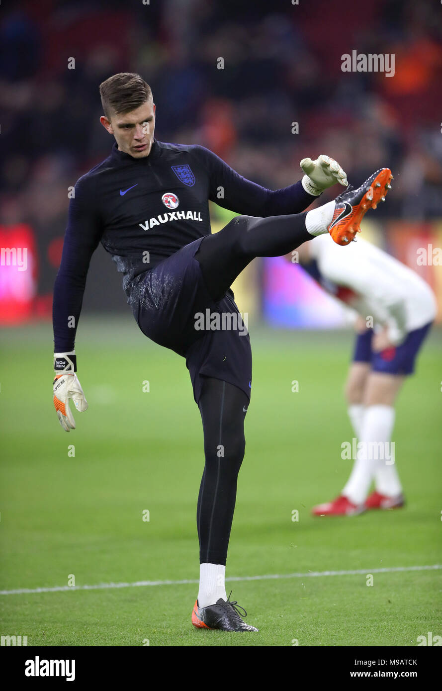 England goalkeeper Nick Pope during the warm-up Stock Photo - Alamy