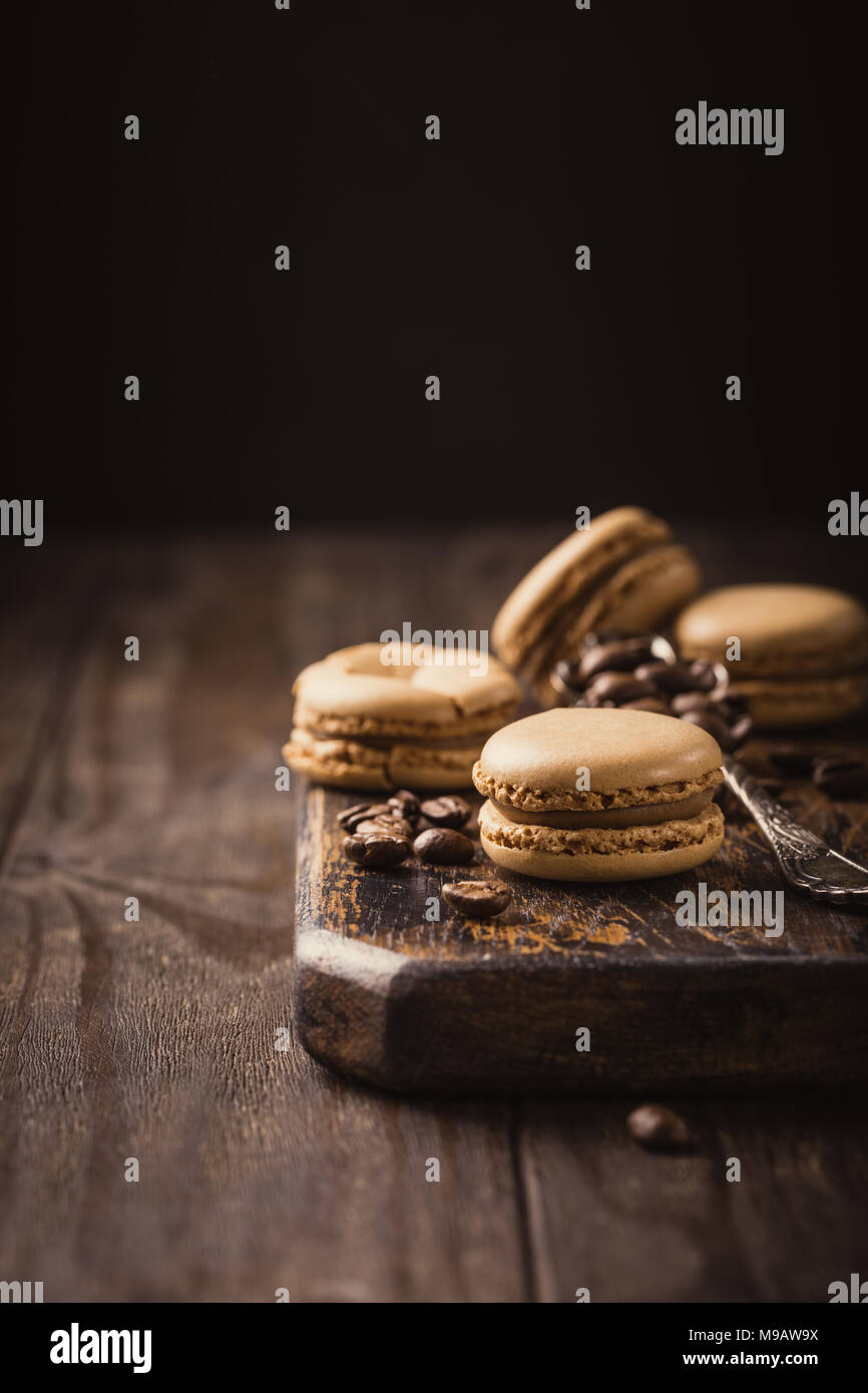 French coffee macarons Stock Photo - Alamy