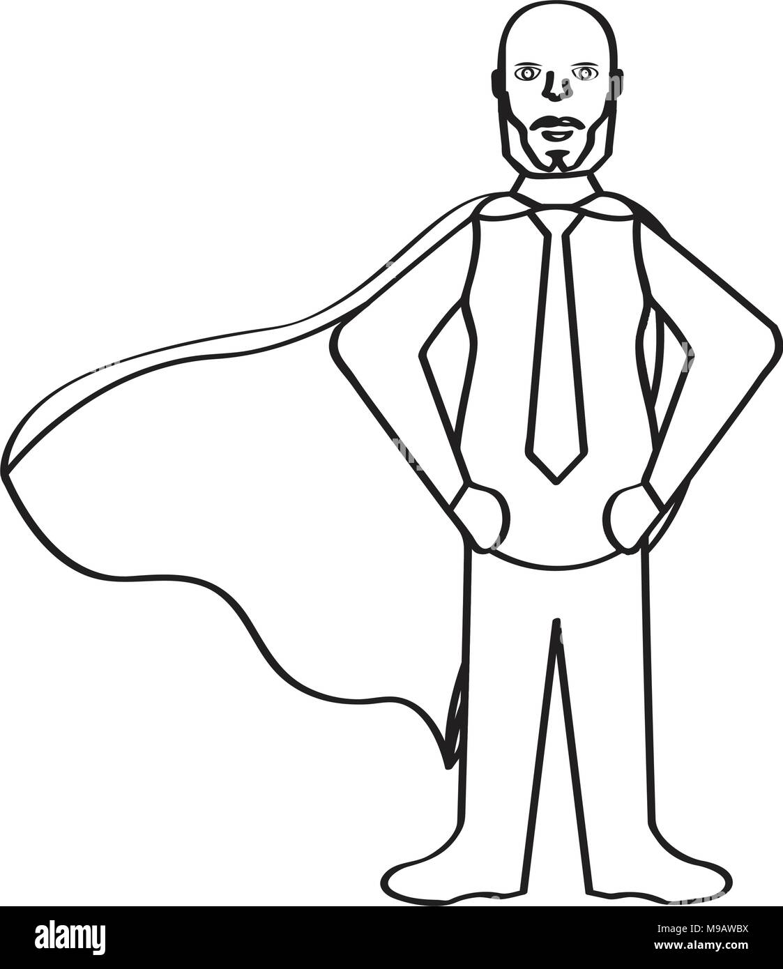 Male superhero cartoon character sketch Stock Vector Image & Art - Alamy