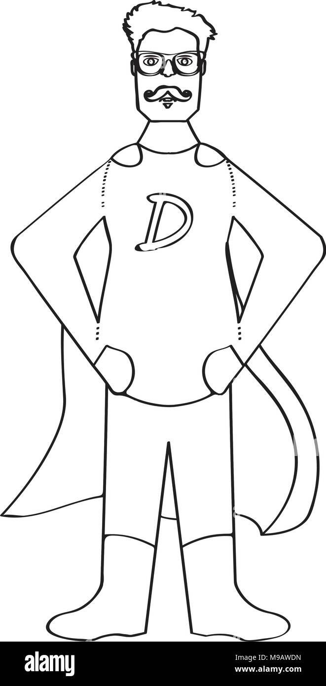 Male Superhero Drawings In Pencil