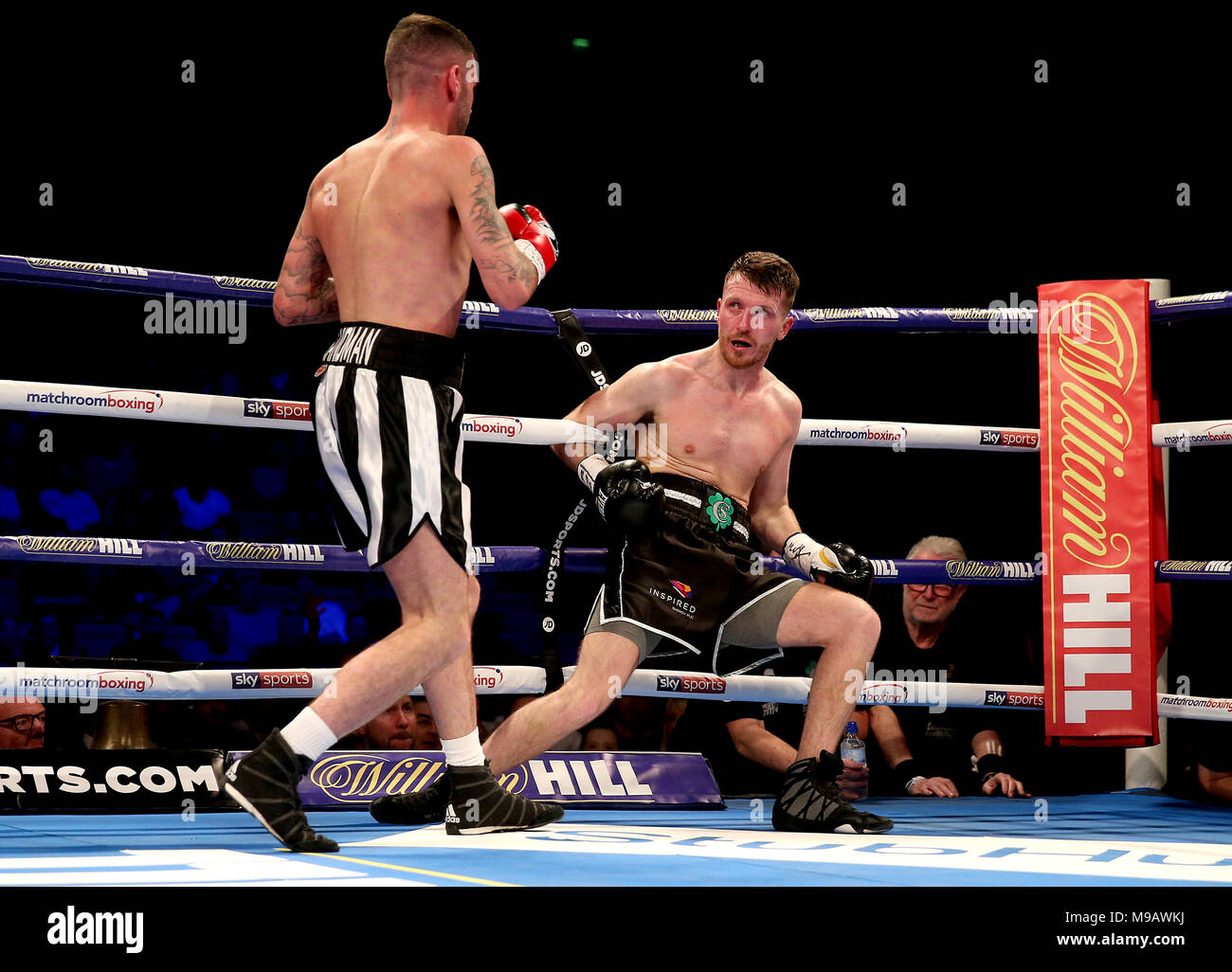 Lewis Ritson (left) against Scott Cardle (right) in the British ...
