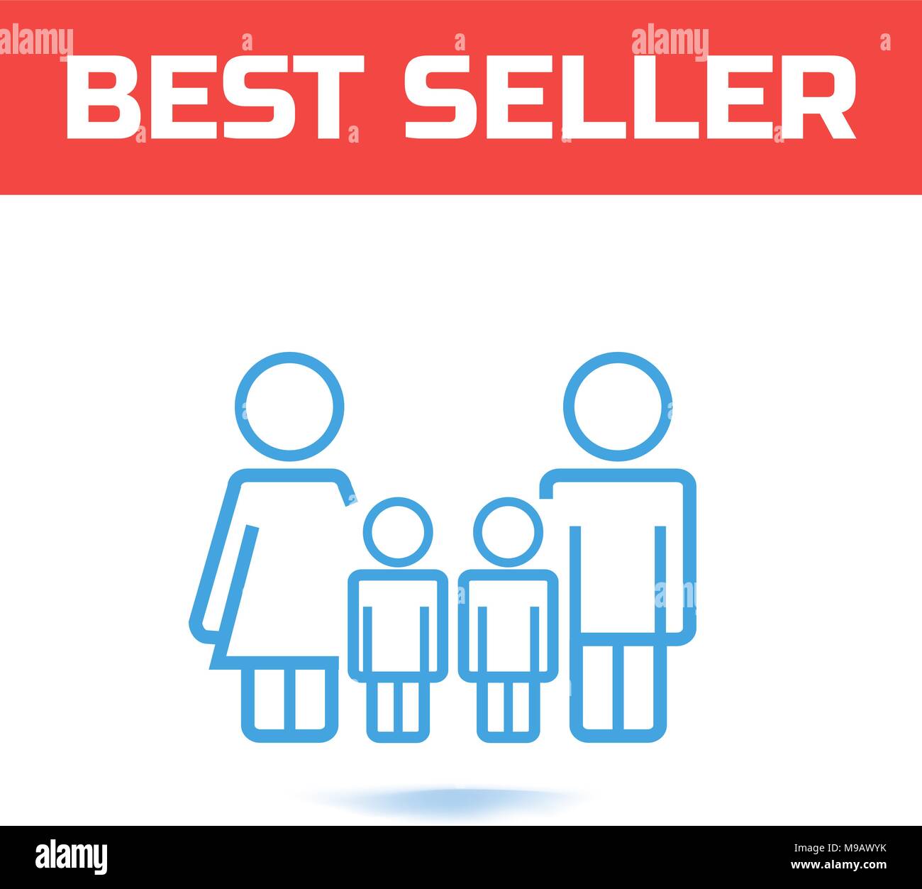 thin line family icon on white background Stock Vector Image & Art - Alamy