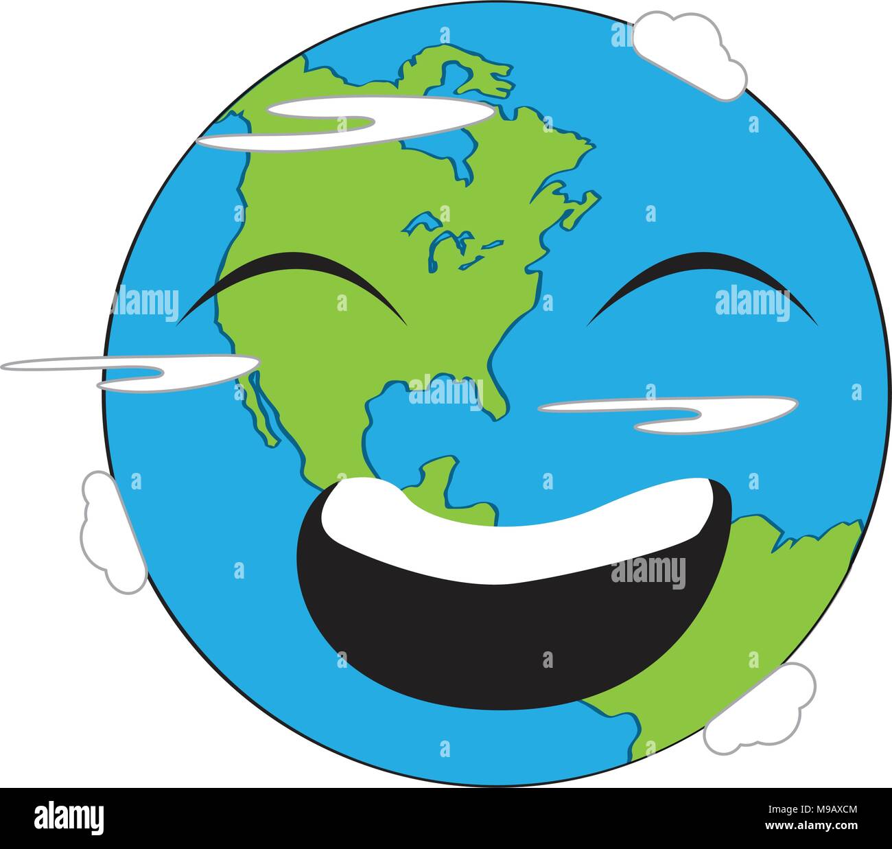 Happy earth emote. Earth day Stock Vector Image & Art - Alamy