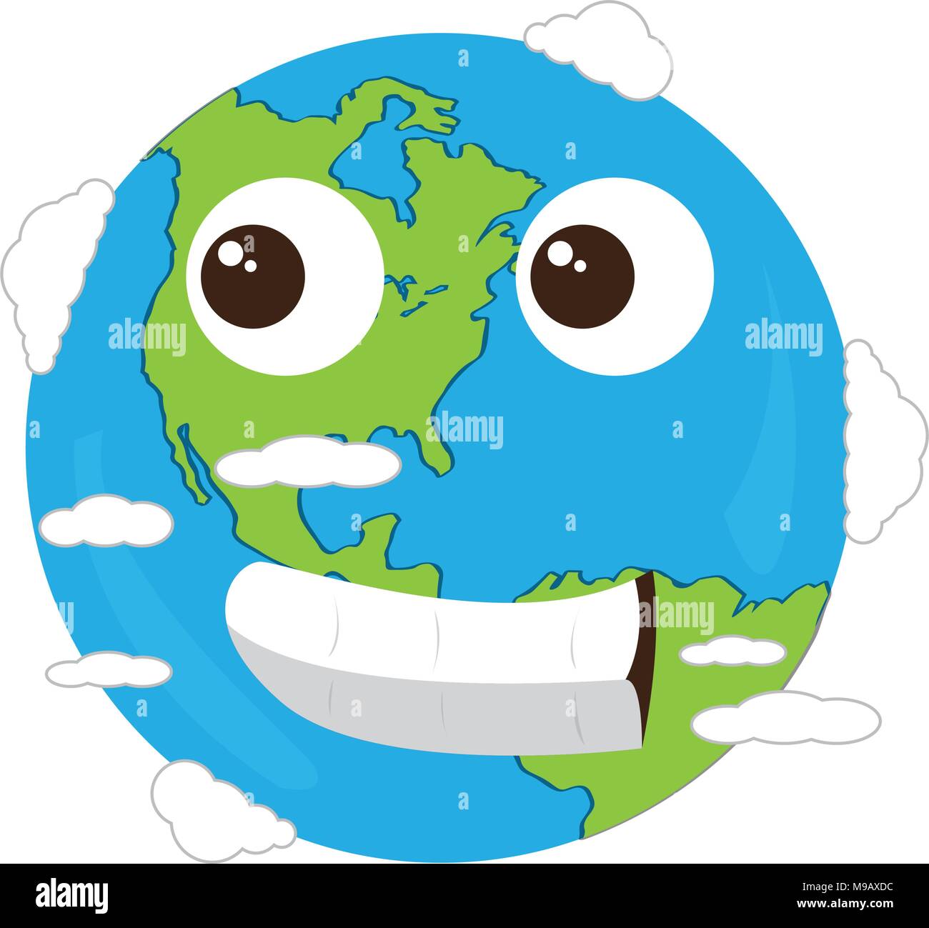 Happy earth emote. Earth day Stock Vector Image & Art - Alamy