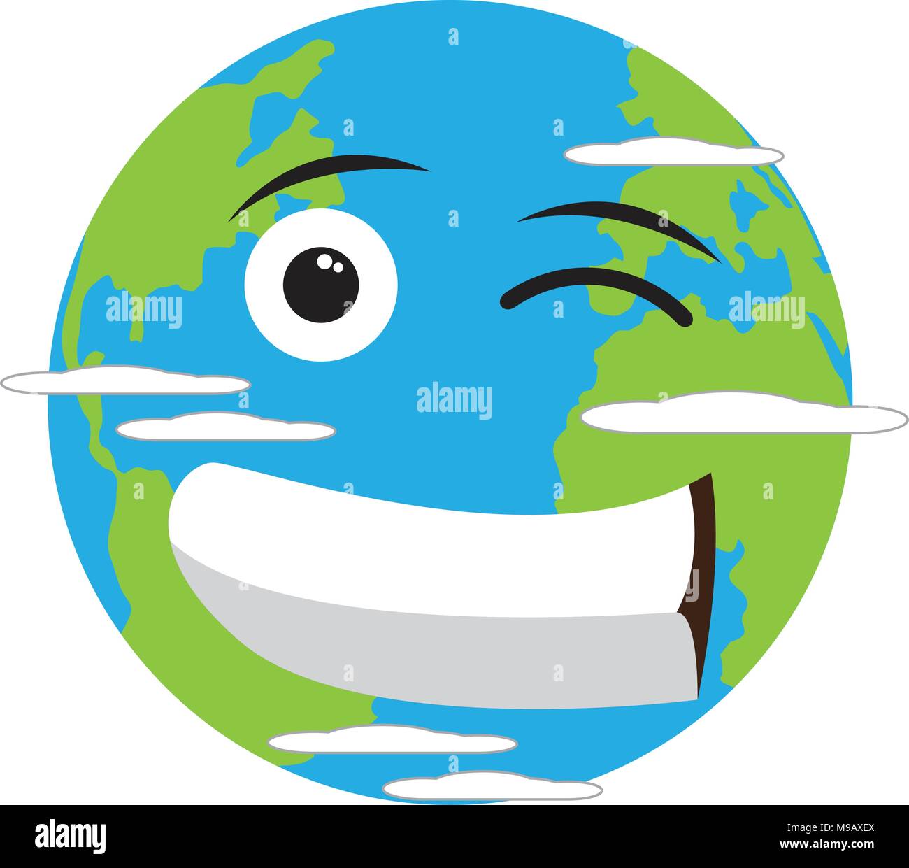 Happy earth emote. Earth day Stock Vector Image & Art - Alamy