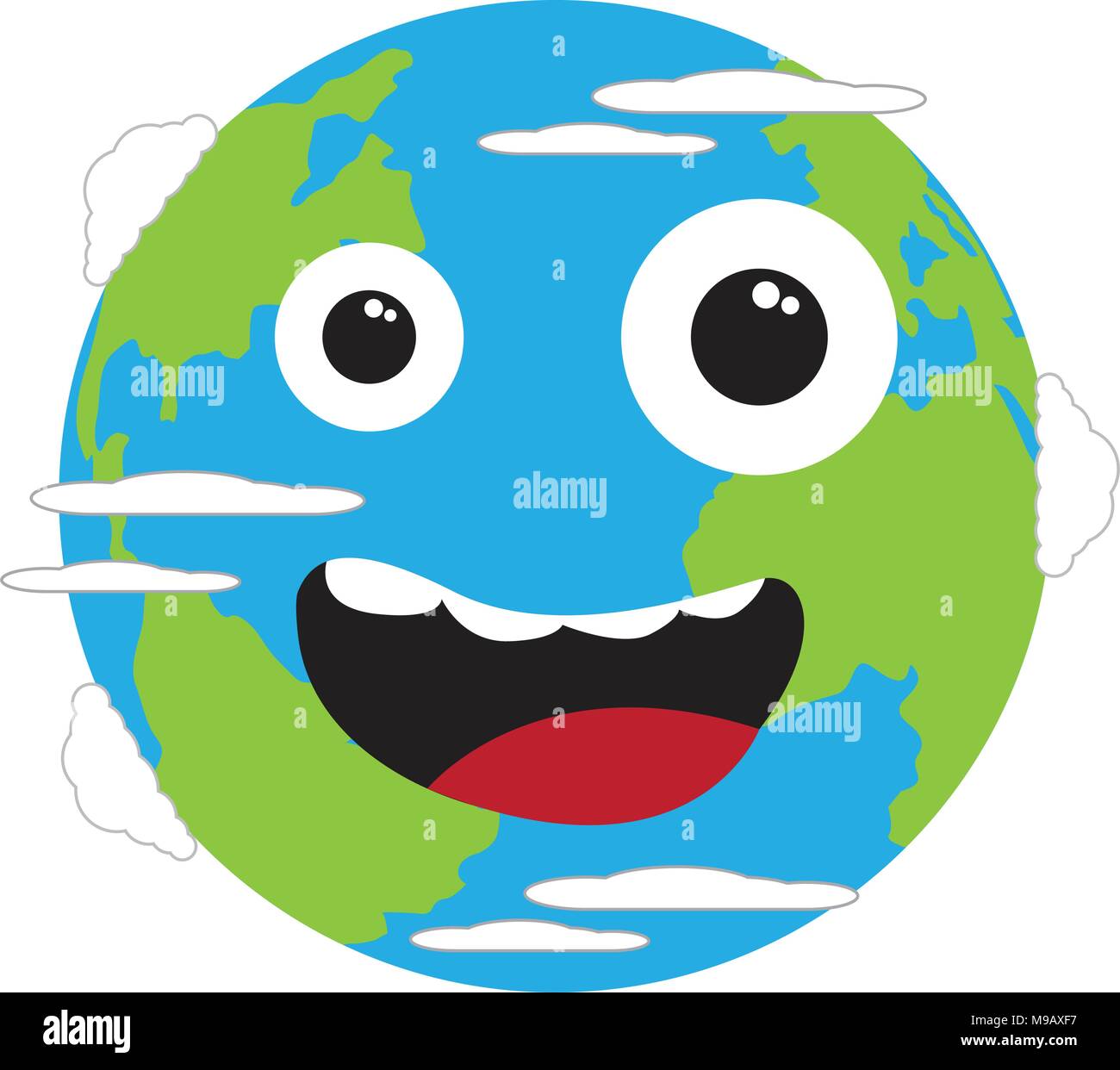 Happy earth emote. Earth day Stock Vector Image & Art - Alamy