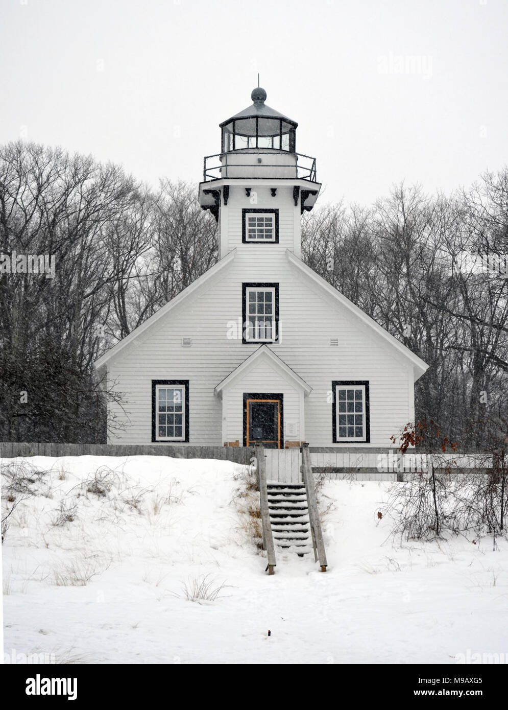 Mission Point Lighthouse Stock Photo - Alamy