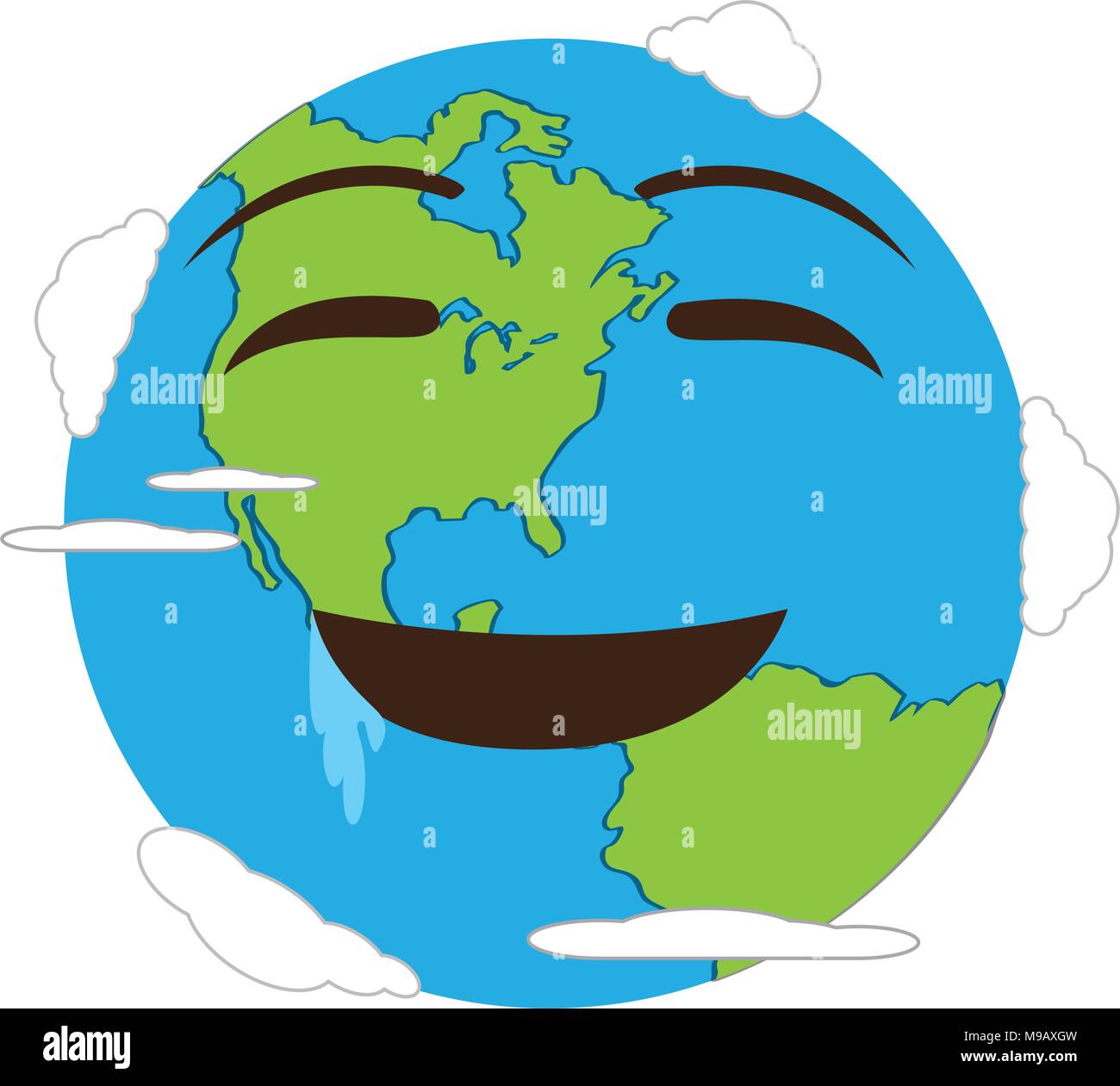Happy earth emote. Earth day Stock Vector Image & Art - Alamy