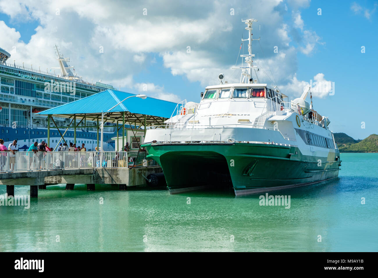 Jaden Sun, Antigua Montserrat Ferry, Heritage Quay Pier, St. John's ...
