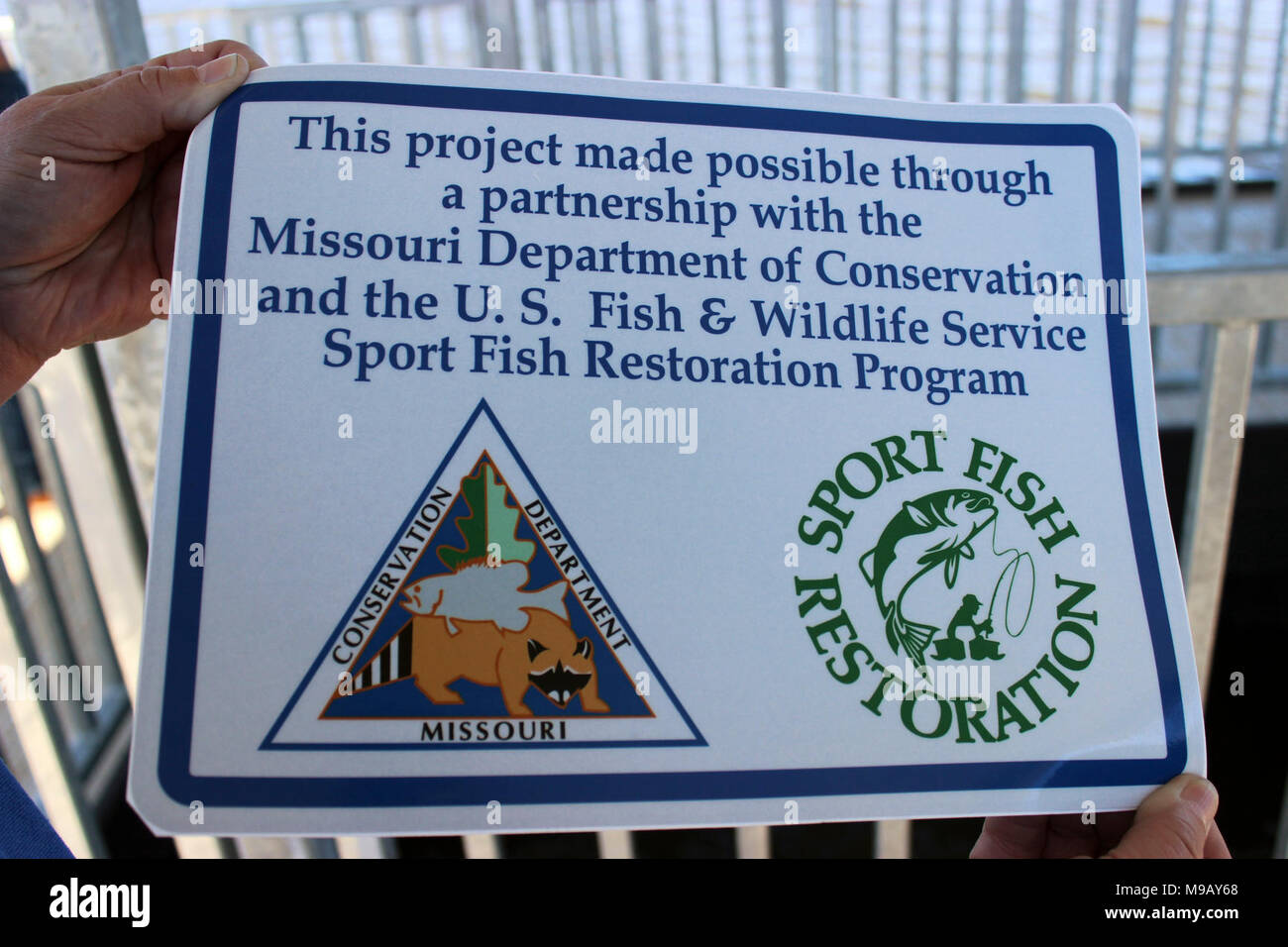 Sport Fish Restoration Sign Stock Photo - Alamy