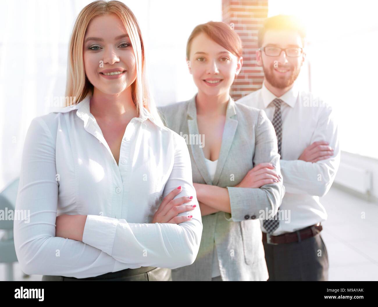 closeup portrait of successful business team. the business concept ...