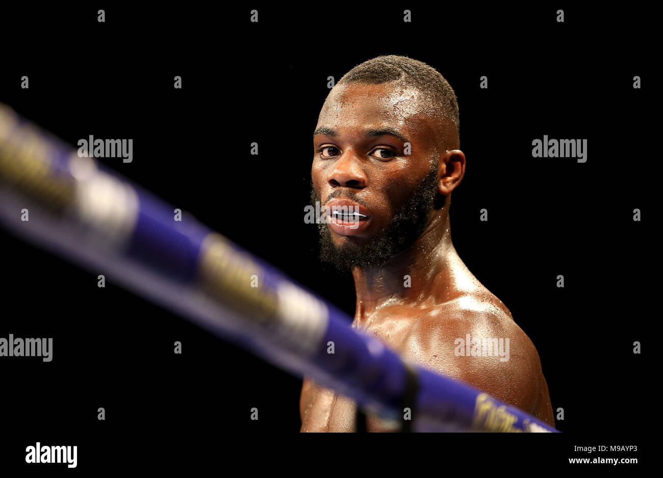 Chris Kongo in the Welterweight contest against Serge Ambomo at the O2 ...