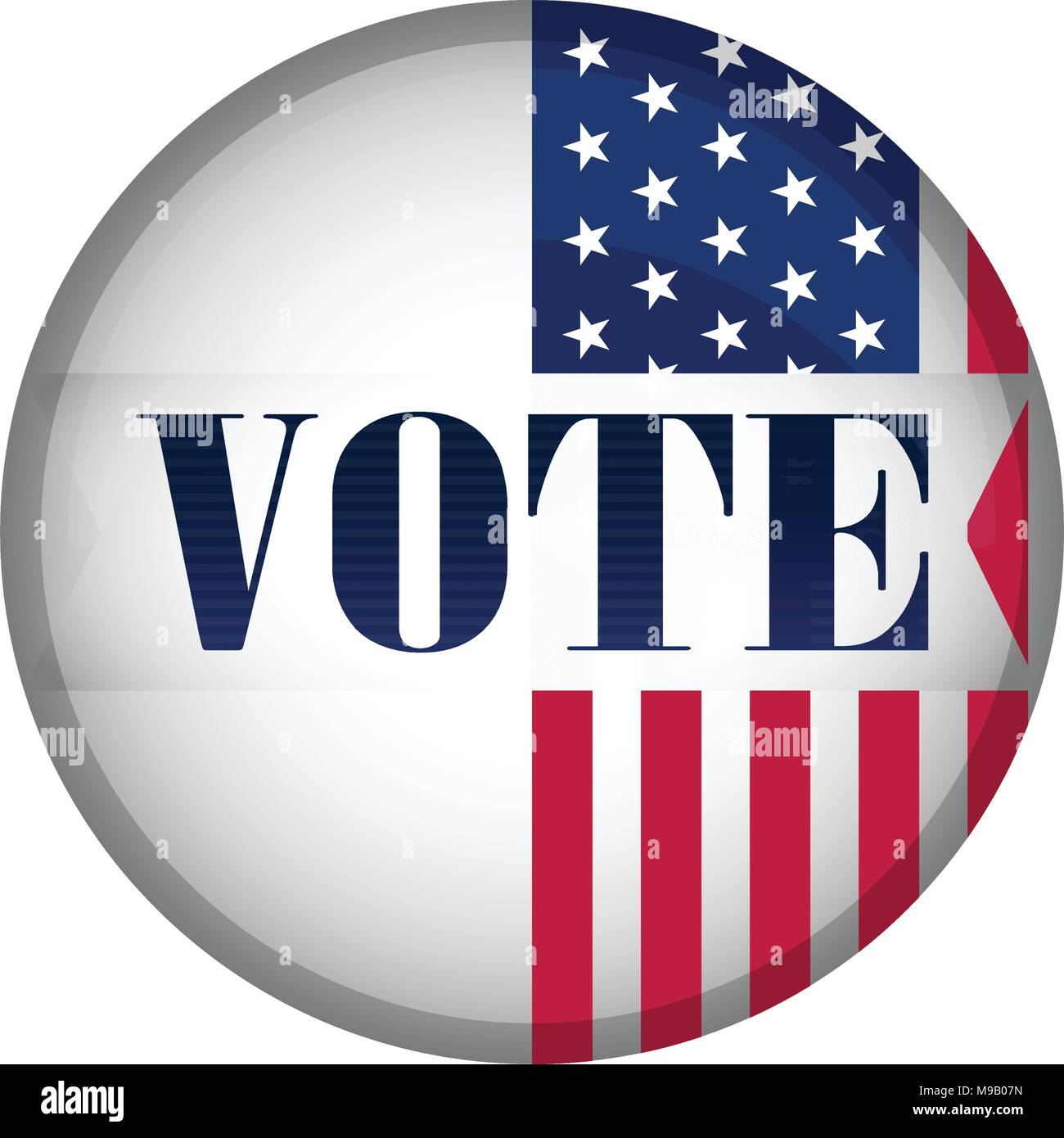 Election button template hi-res stock photography and images - Alamy