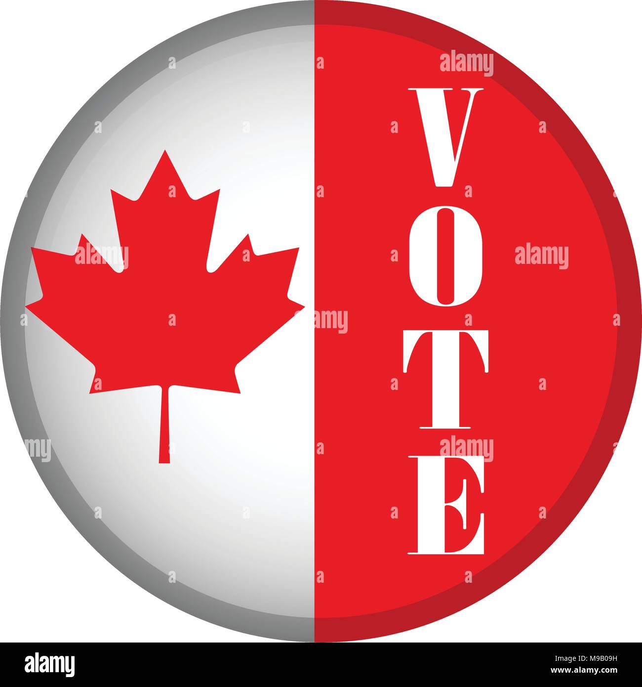 Isolated Canada campaign button Stock Vector Image & Art - Alamy