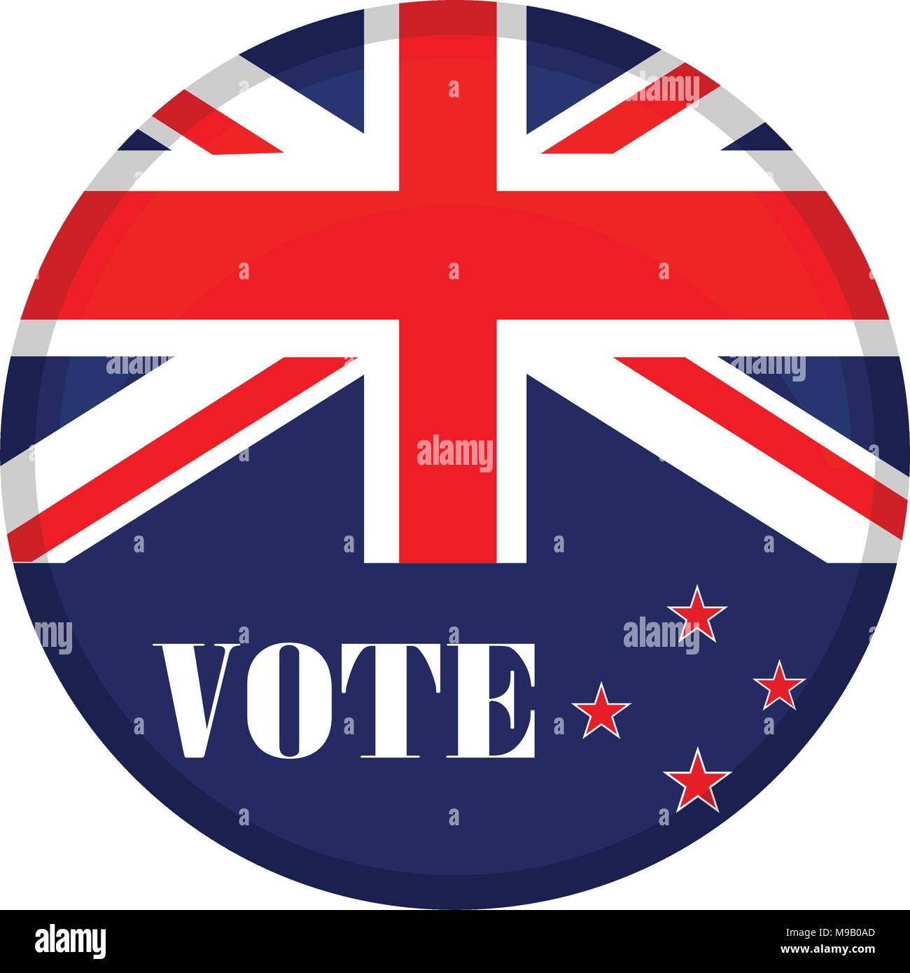 New Zealand campaign button Stock Vector Image & Art - Alamy