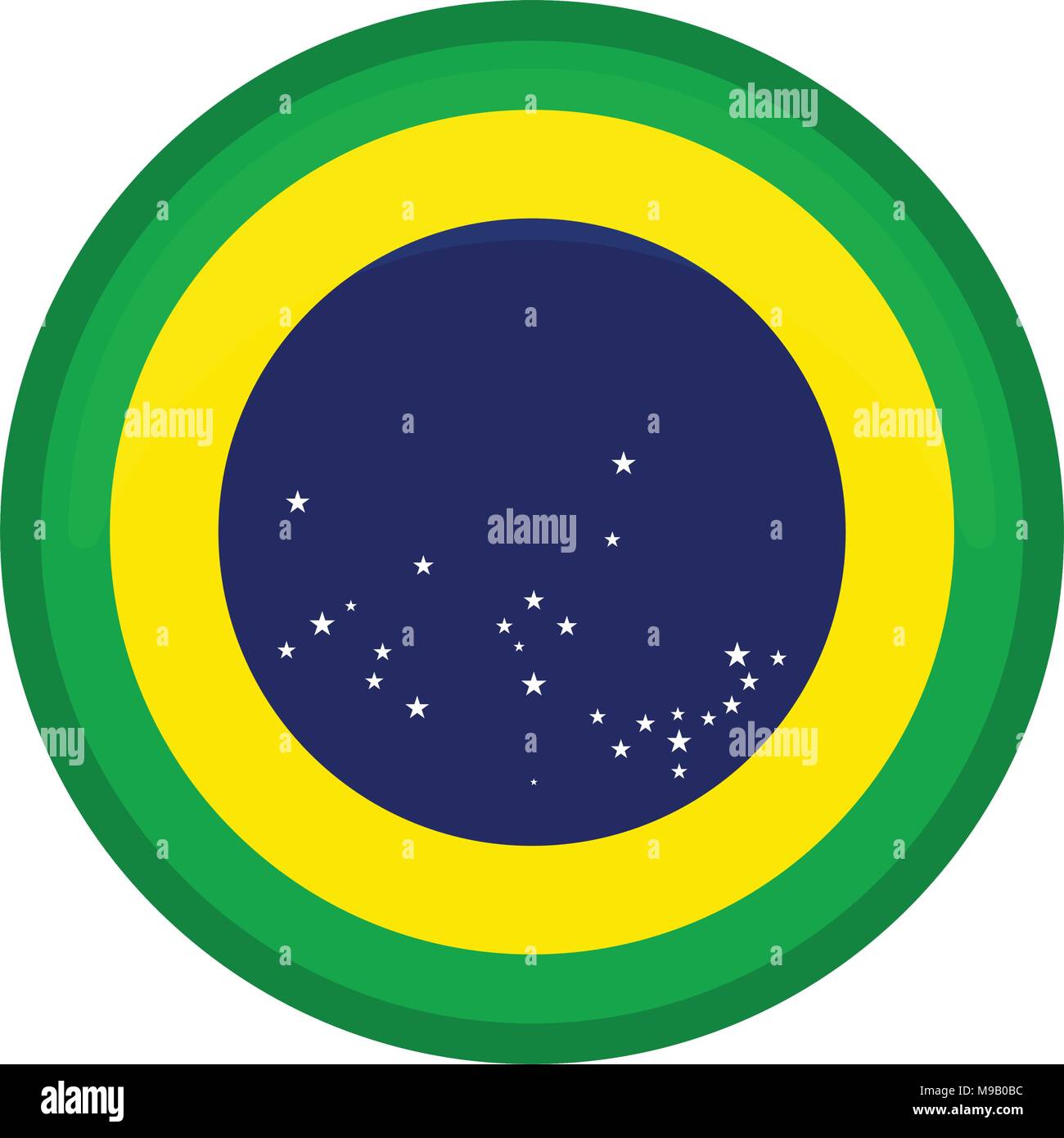 Brazil button Stock Vector Images - Alamy