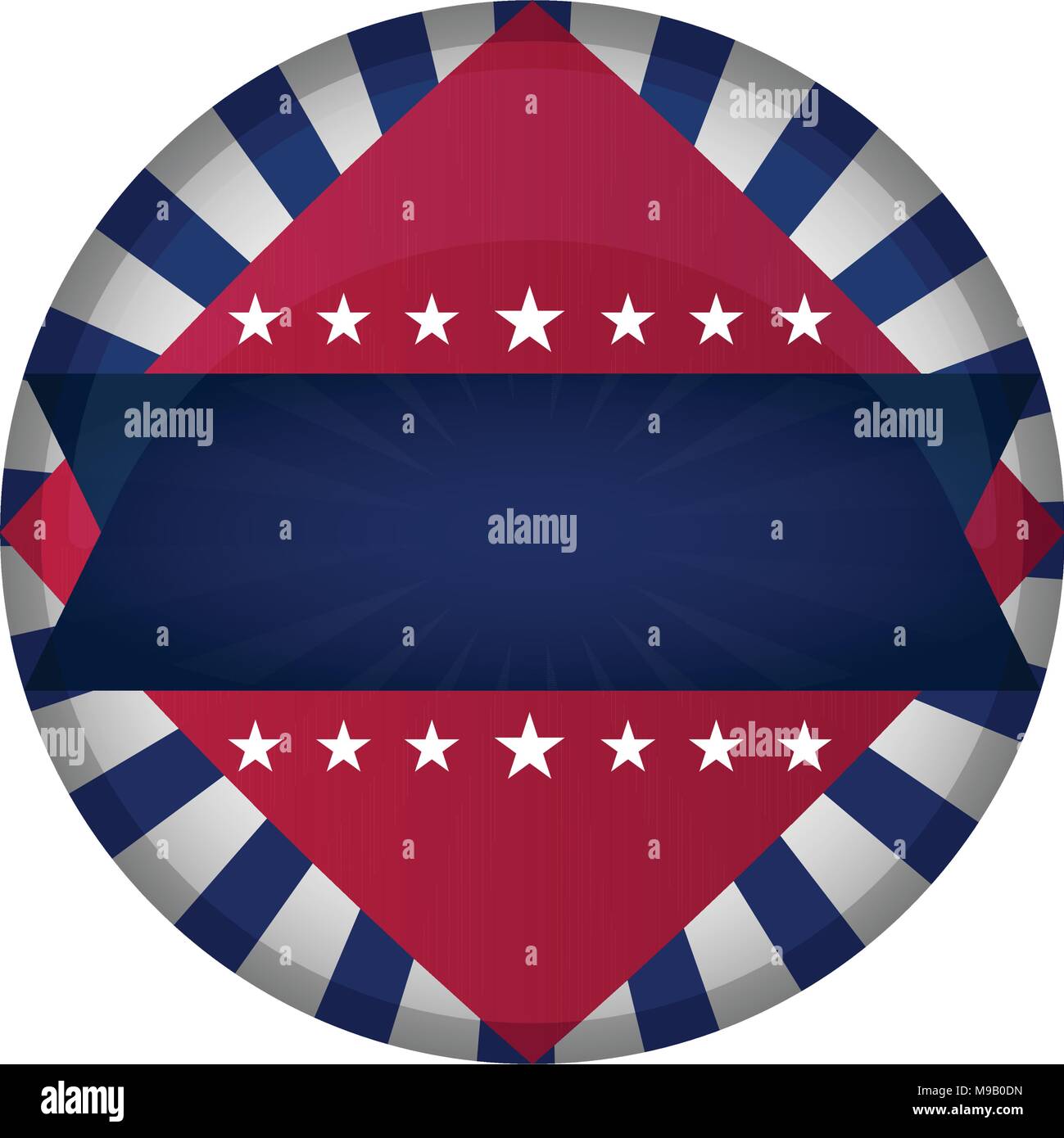 United States campaign button Stock Vector Image & Art - Alamy