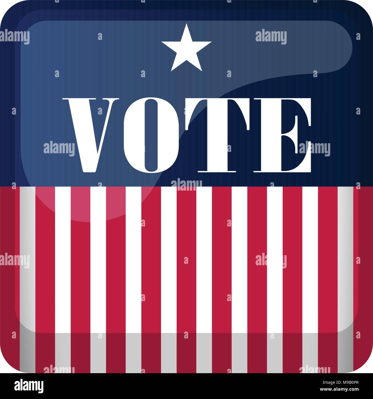 United States campaign button Stock Vector Image & Art - Alamy