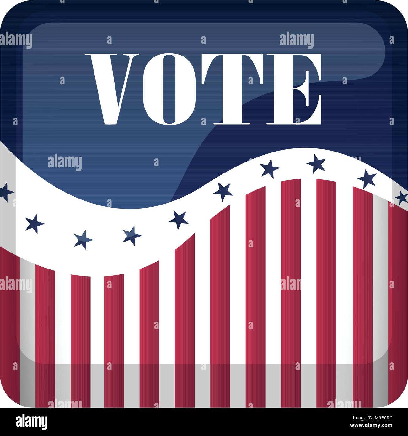 United States campaign button Stock Vector Image & Art - Alamy