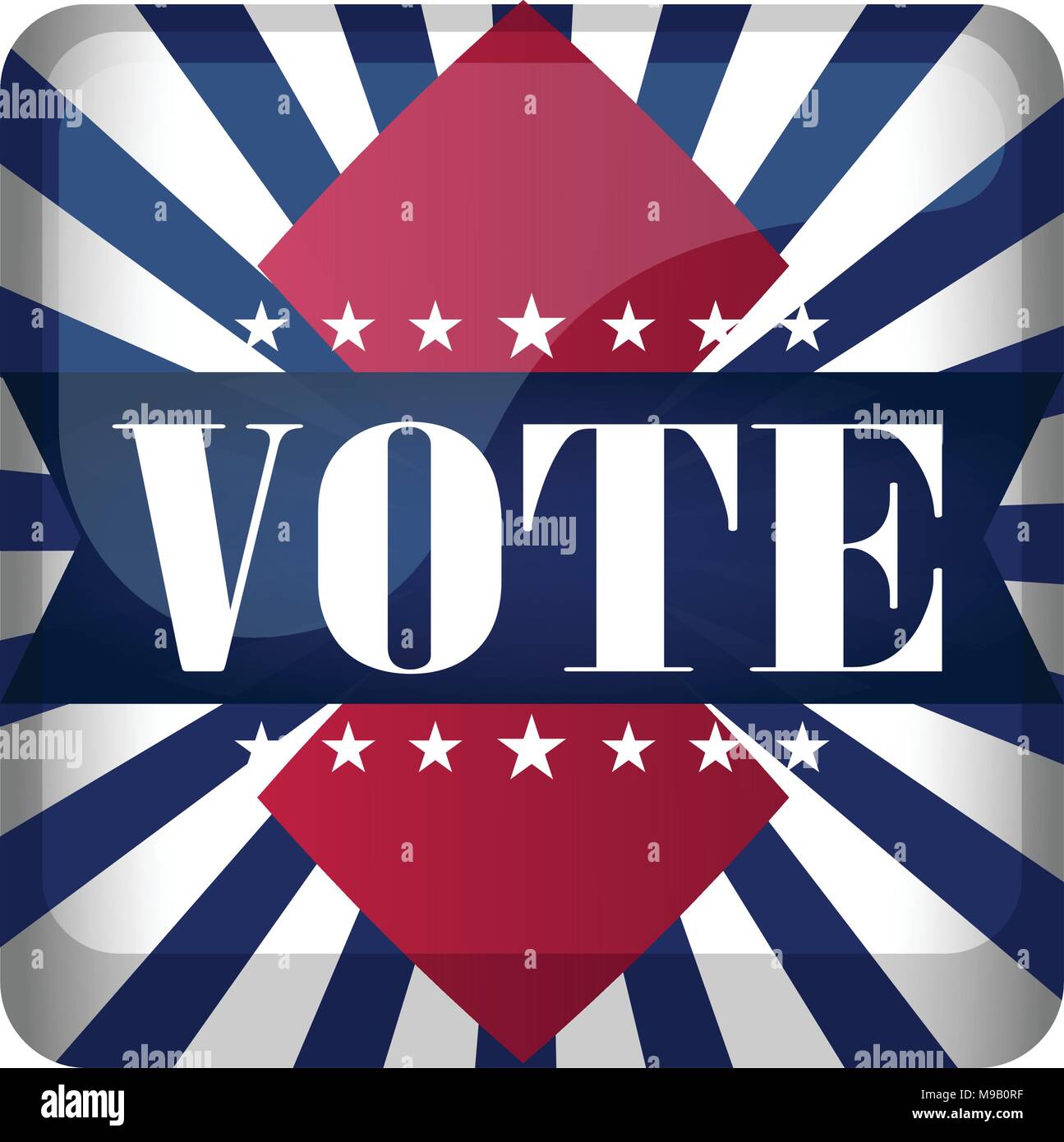 United States campaign button Stock Vector Image & Art - Alamy
